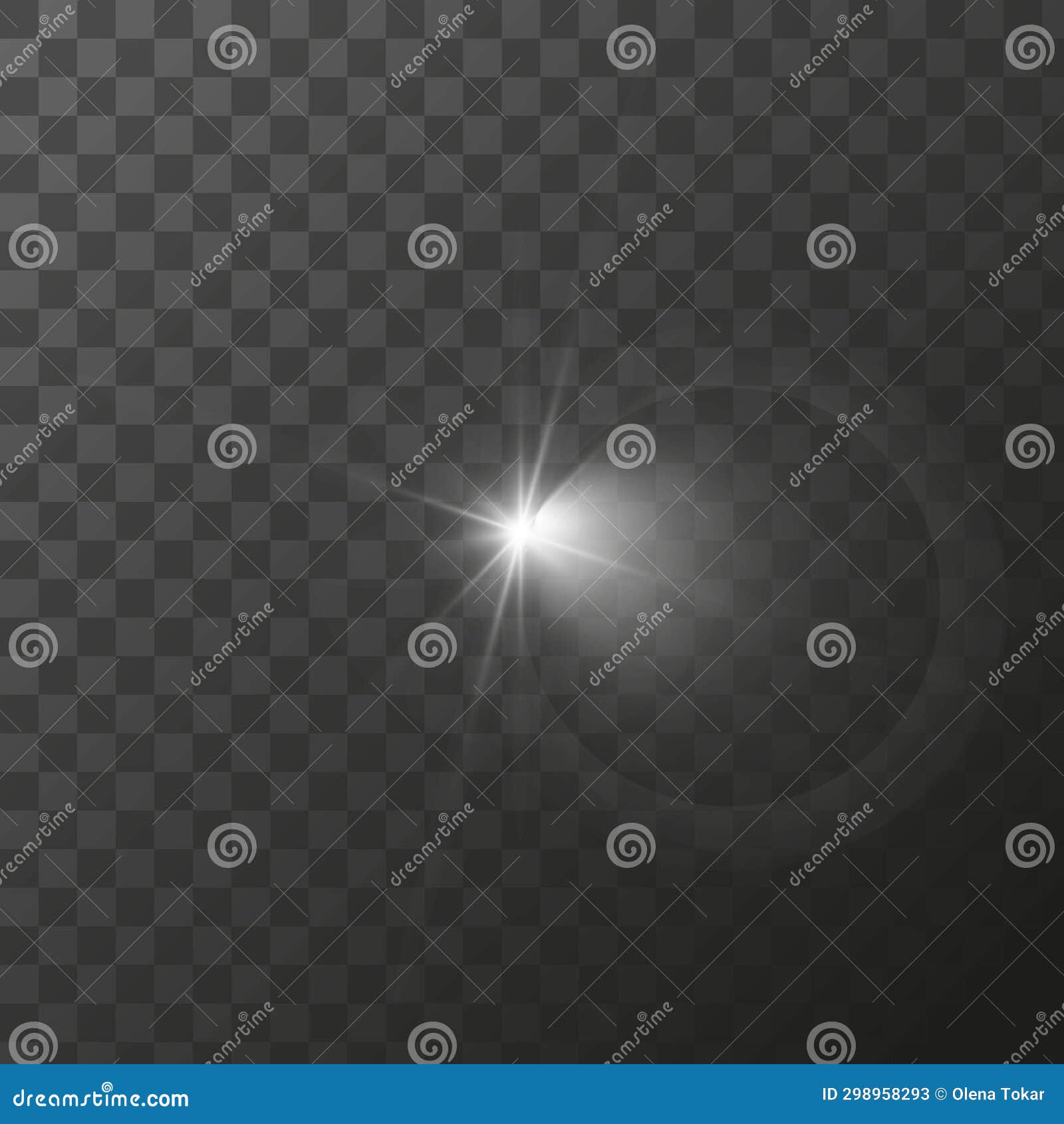 Shining Star Light Rays Glowing Particles. Vector Special Effect on a ...