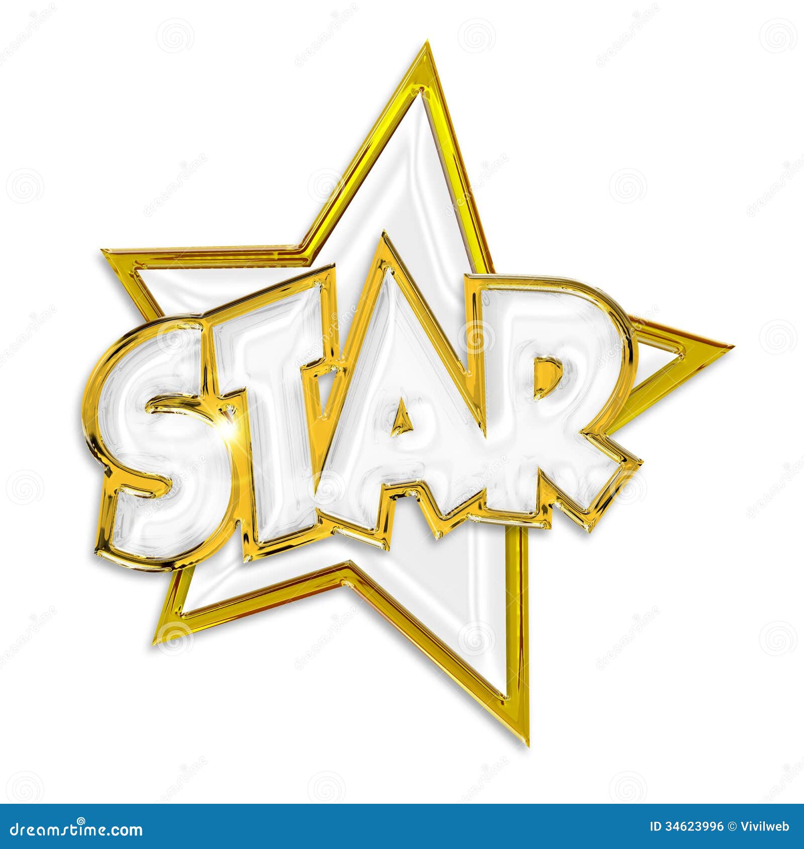Shining Star With Dust Tail Isolated On Transparent Background. Magic ...