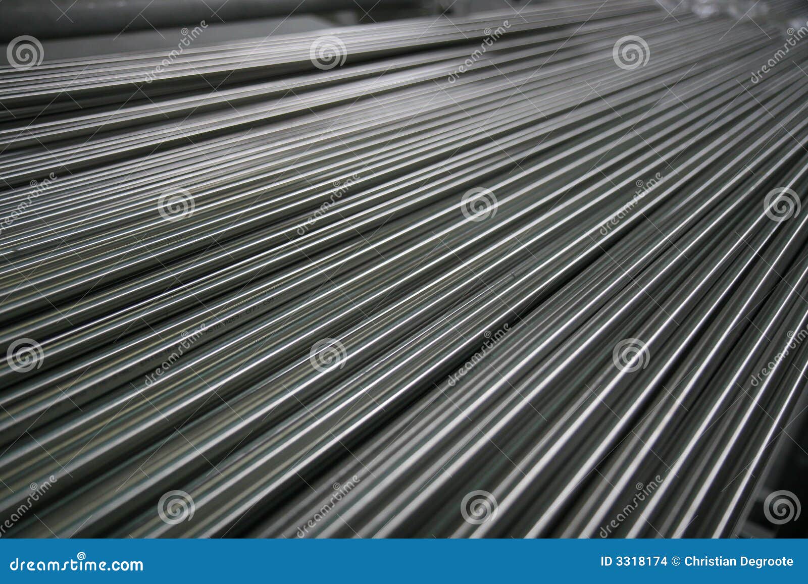 Shining Steel Pipes stock photo. Image of construction - 3318174