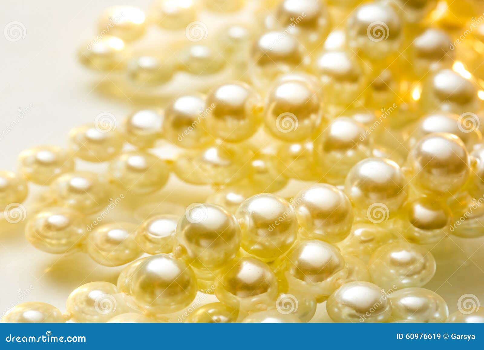 Shining String of White Pearl Stock Image - Image of elegance, elegant ...