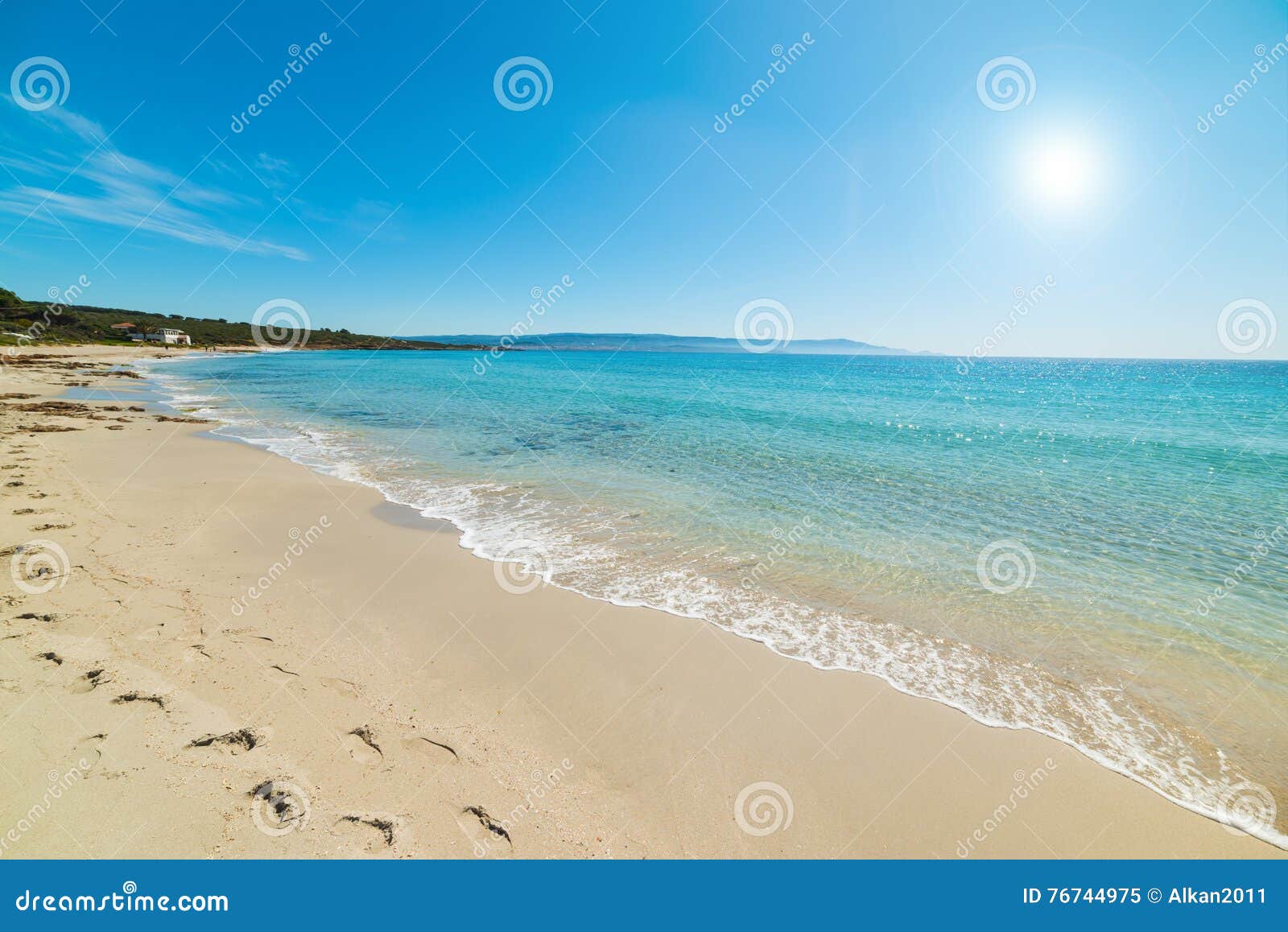 Shining Sun Over Le Bombarde Beach Stock Image - Image of italian ...