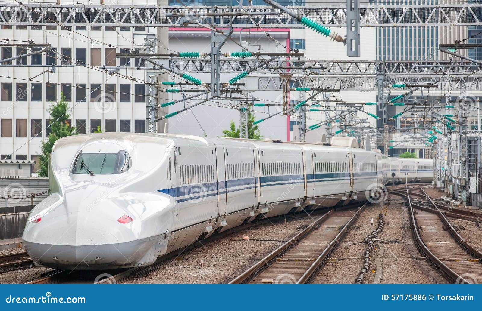 Shinkansen (Bullet Train) And Conductor Walking In Ueno Station Stock ...