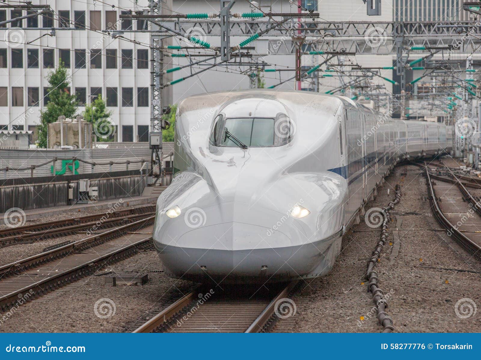Shinkansen bullet train stock photo. Image of transport - 58277776