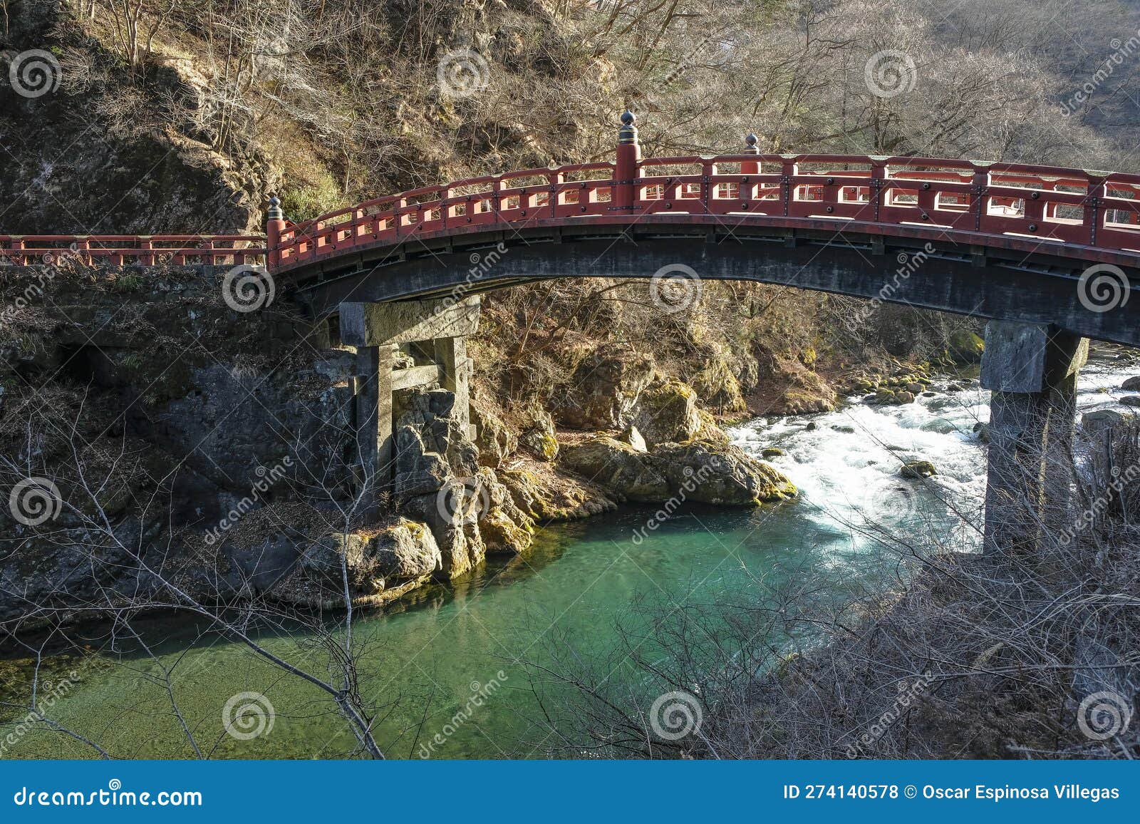 Shinkyo Bridge in Nikko, Japan Stock Photo - Image of temple, tourist ...