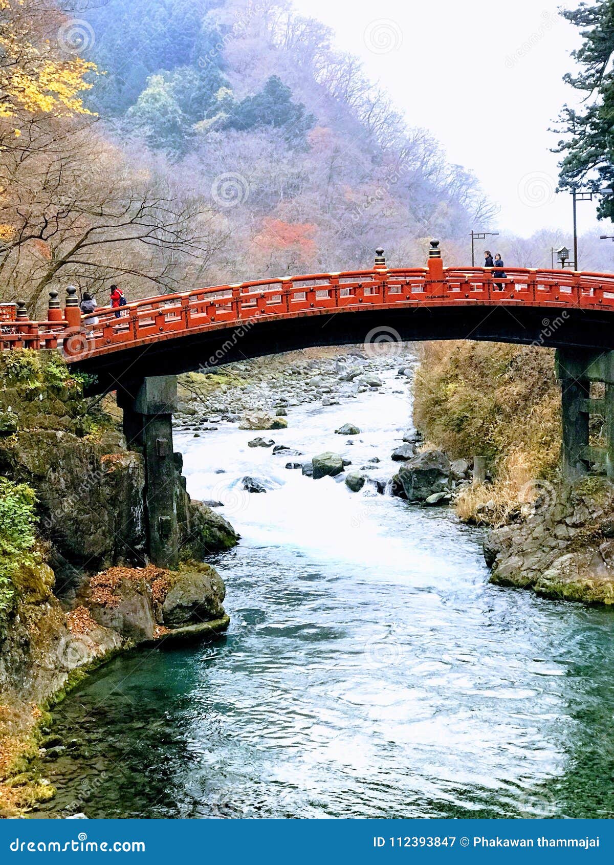 Shinkyo bridge at Nikko editorial photography. Image of bluesky - 112393847