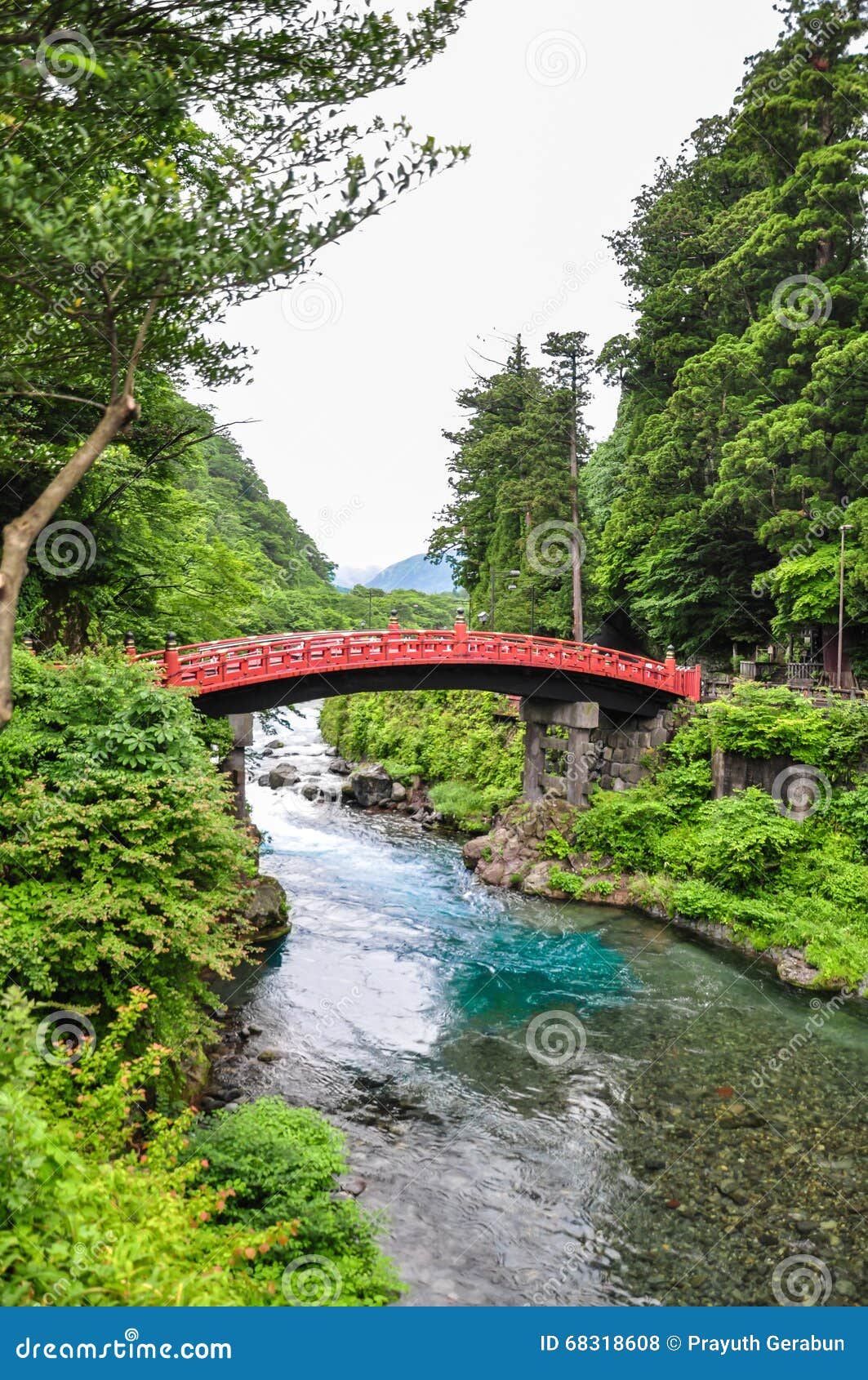 Shinkyo (Sacred Bridge) in Nikko Stock Photo - Image of prefecture ...