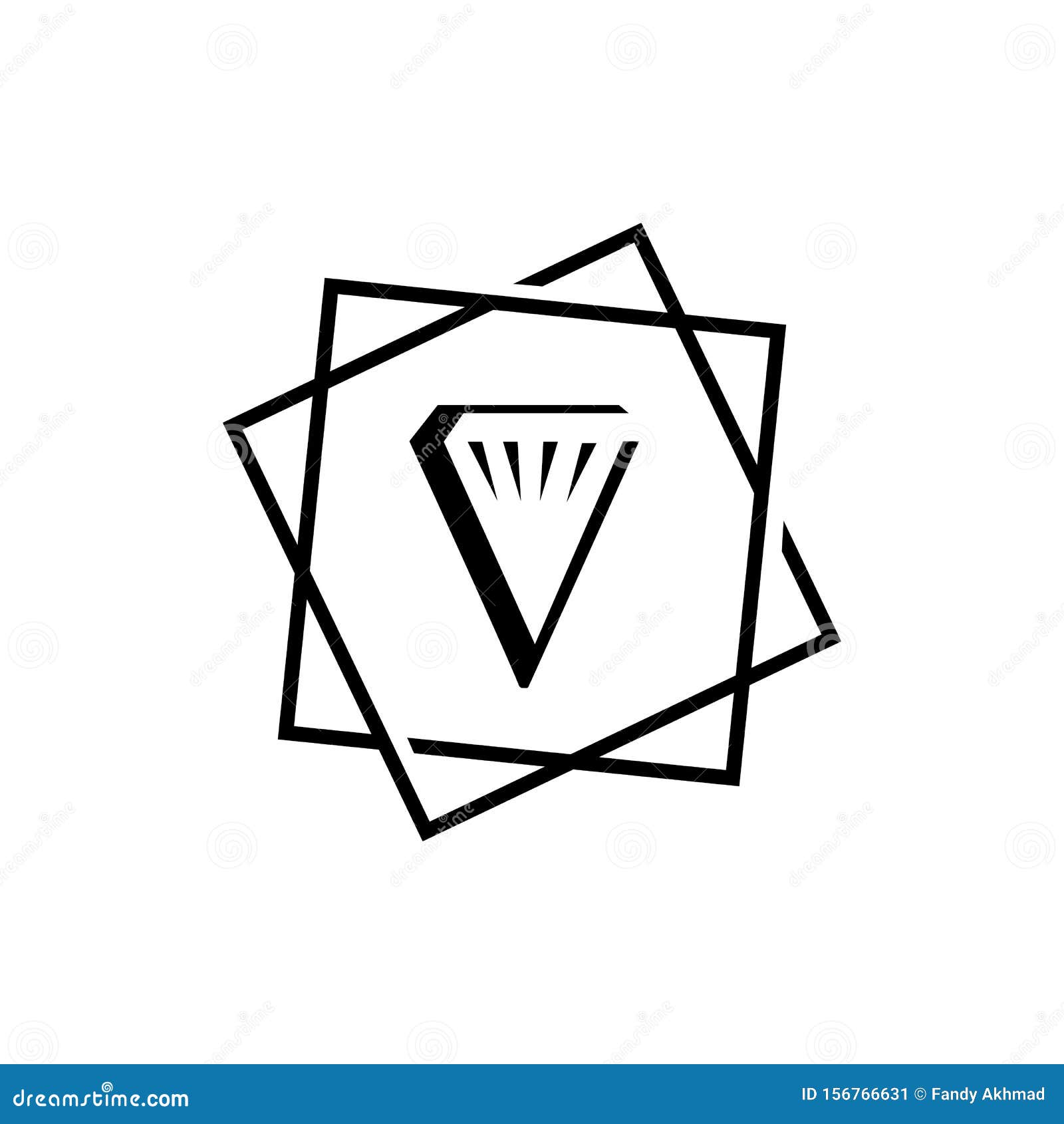 Shinning Jewelry Stylish Diamond Logo Design Vector Illustrations Stock ...