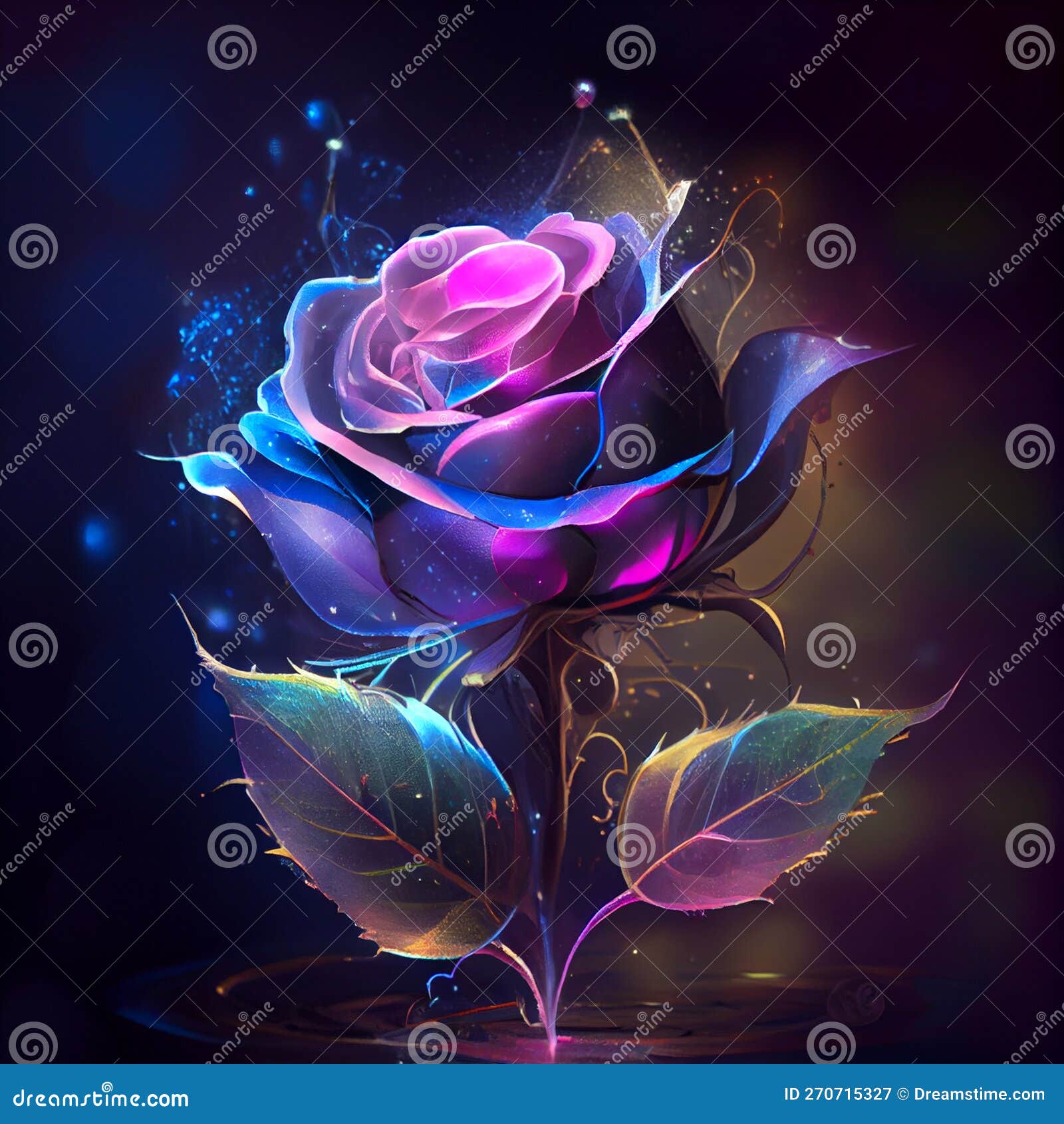 Magic Rose Under A Glass Dome Cartoon Vector | CartoonDealer.com #208831935