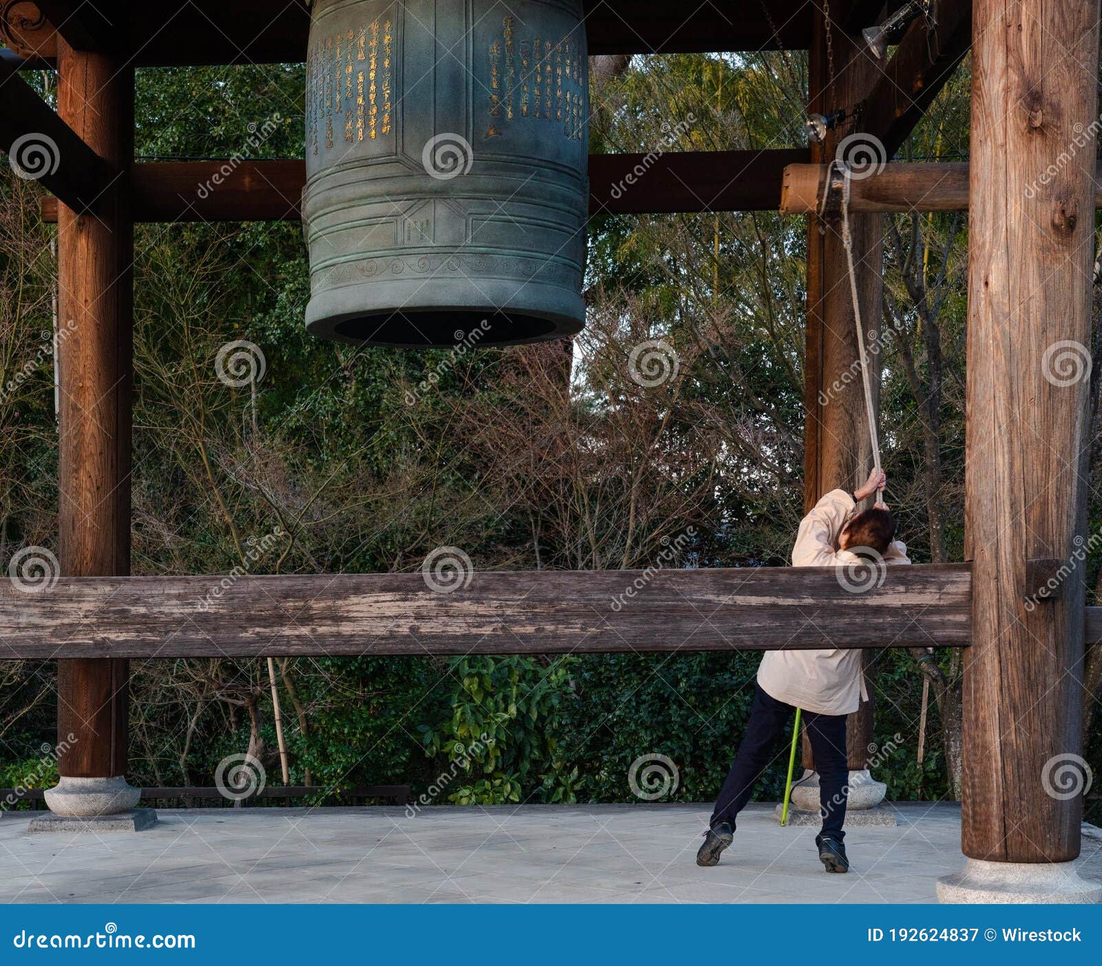 Shinto Bell editorial photography. Image of symbol, mountainscape ...