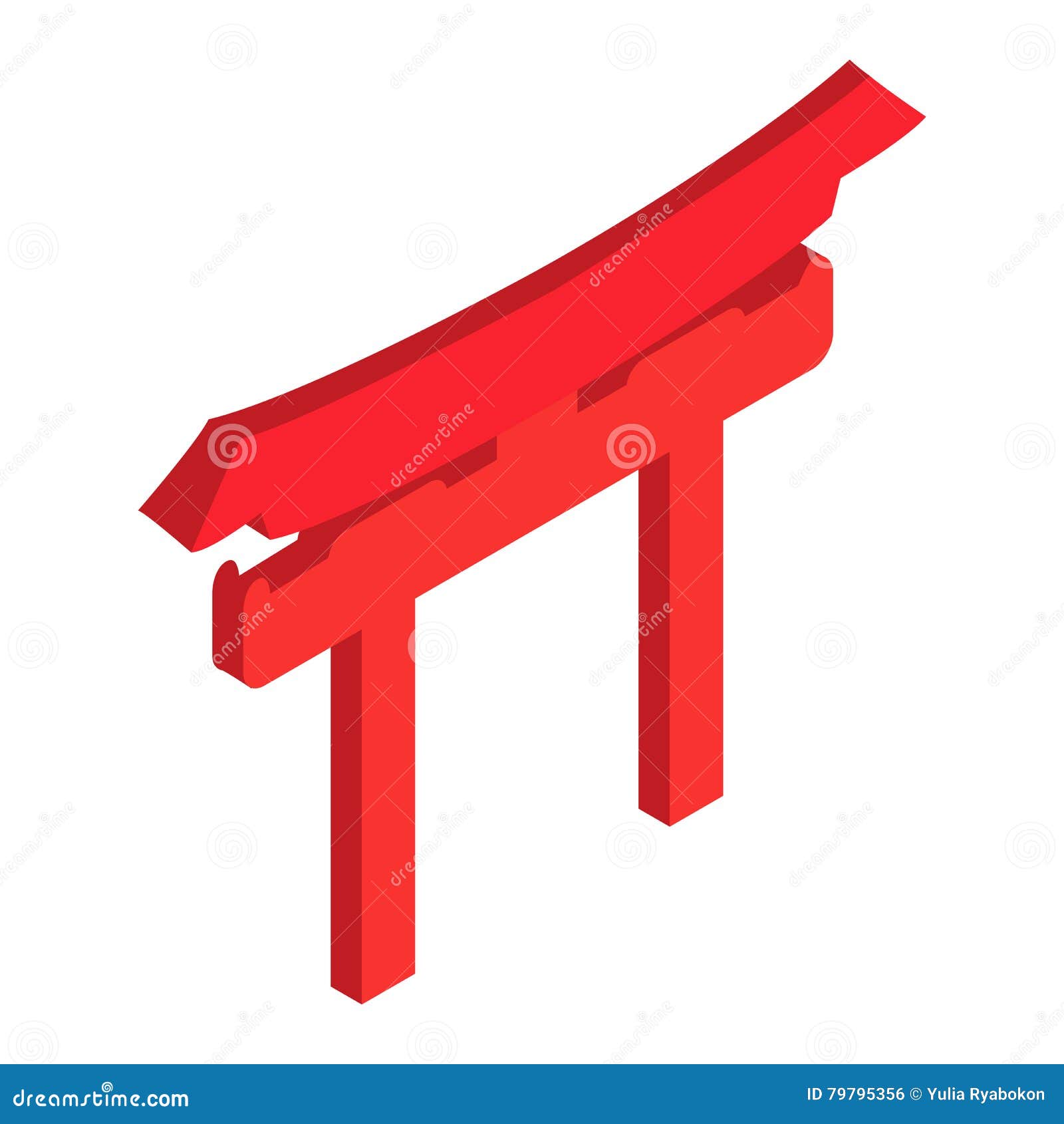 Shintoism Isometric 3d Icon Stock Vector - Illustration of religious ...