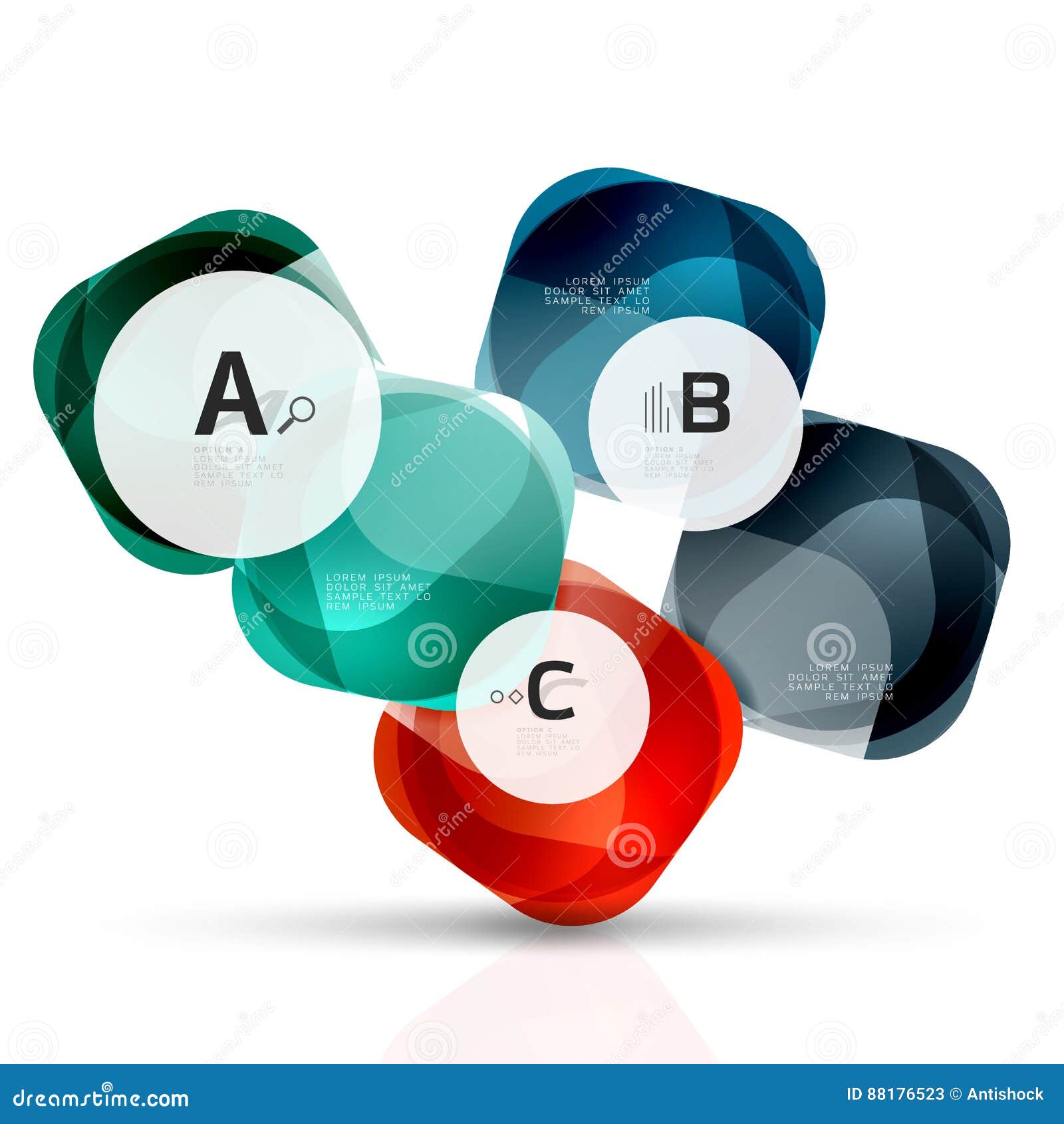 Shiny abstract elements stock illustration. Illustration of modern ...