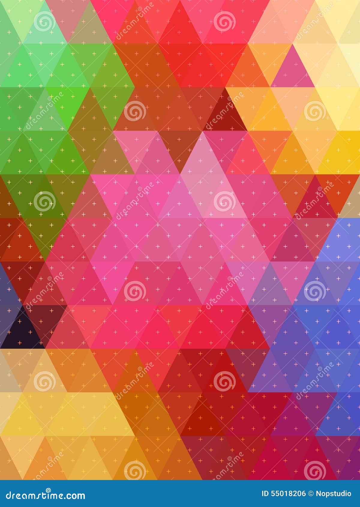 Shiny Abstract Triangles and Little Plus Sign Texture Stock Vector ...