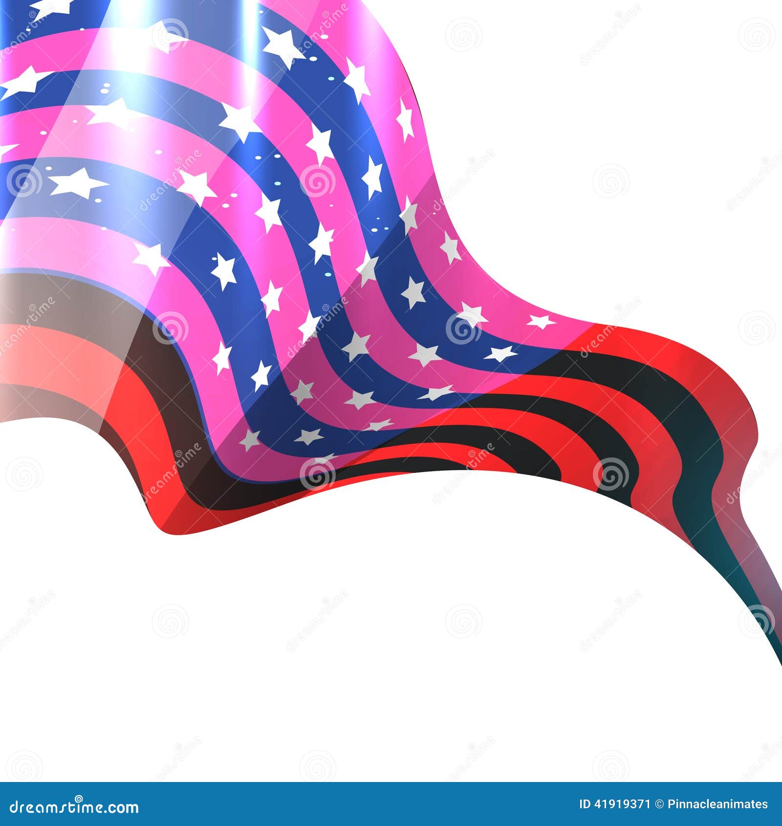 Shiny american flag design stock vector. Illustration of freedom - 41919371