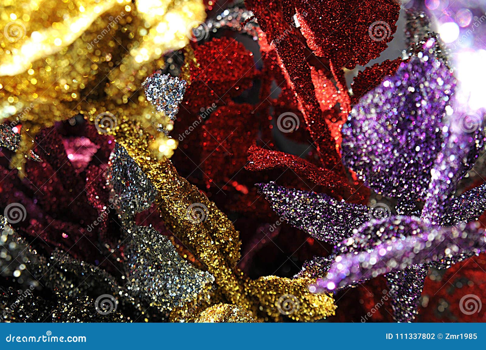 The Shiny, Artificial, Handmade and Colorful Flowers with Abstract ...