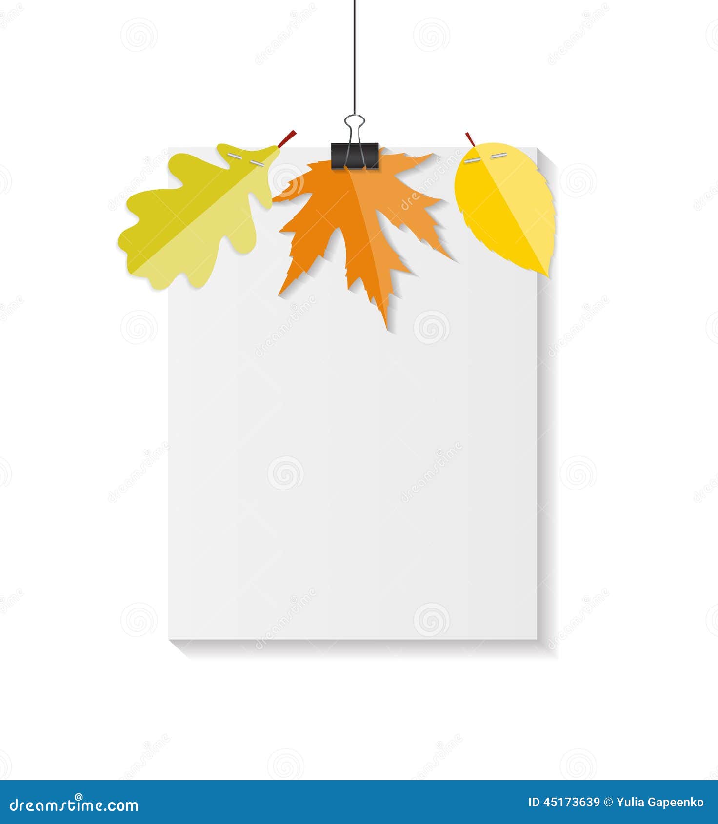Shiny Autumn Natural Leaves Background. Vector Stock Vector ...
