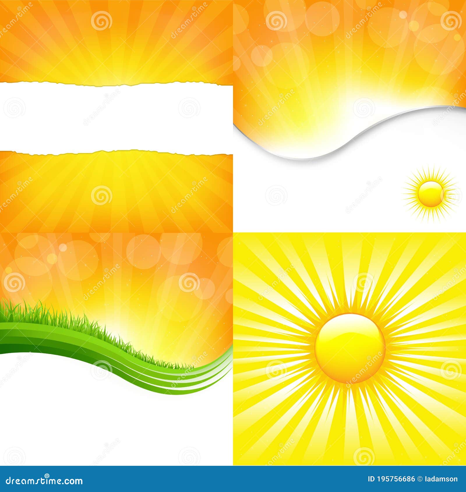 Shiny Backgrounds Set Cartoon Vector | CartoonDealer.com #21816531