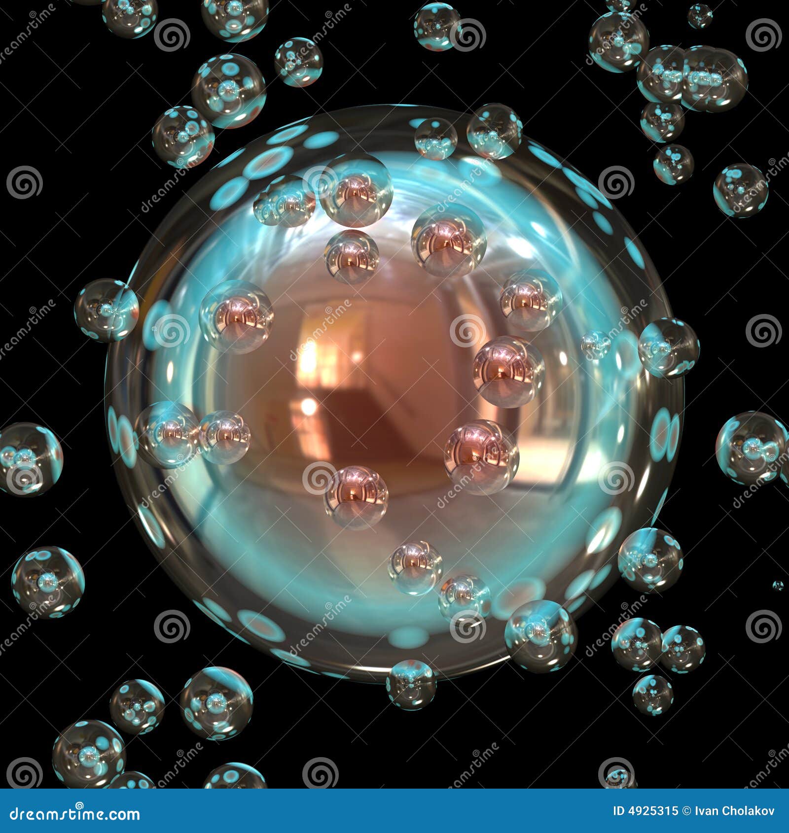 Shiny ball stock illustration. Illustration of scattered - 4925315