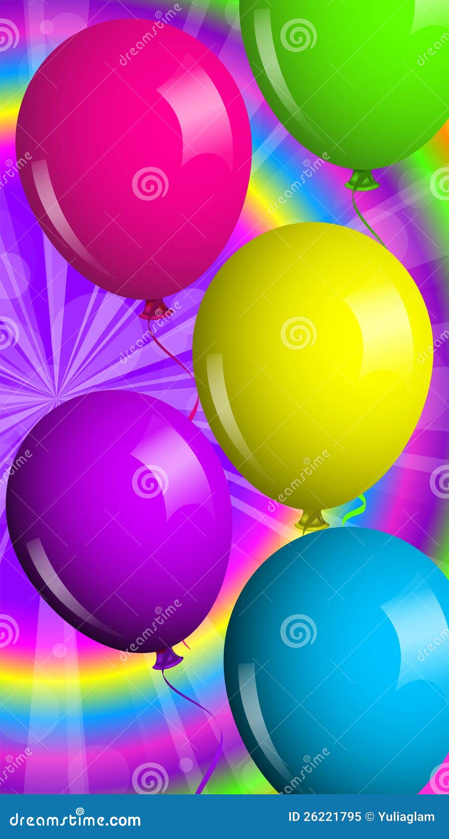 Shiny balloons stock vector. Illustration of event, party - 26221795