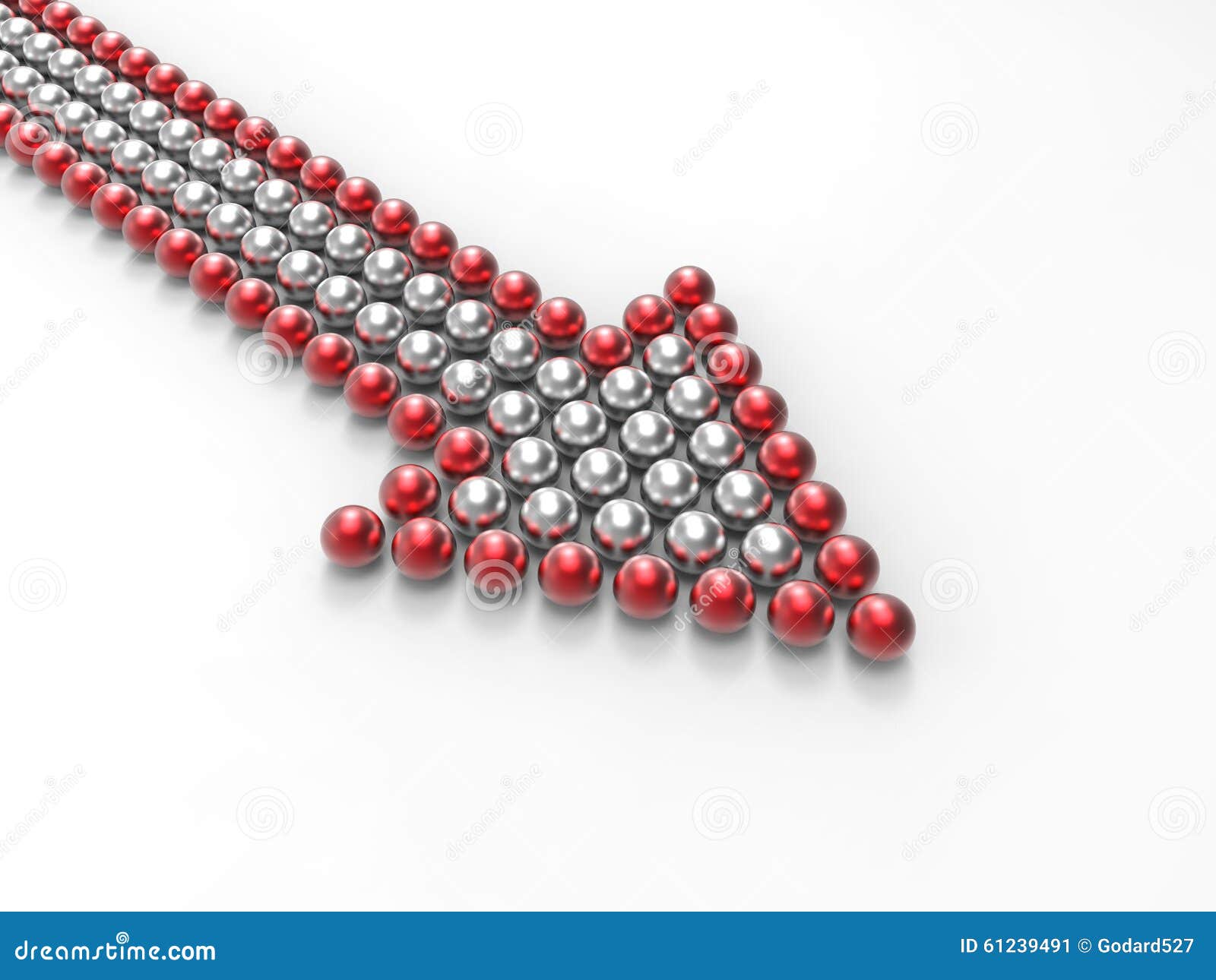 Shiny balls arrow stock illustration. Illustration of design - 61239491