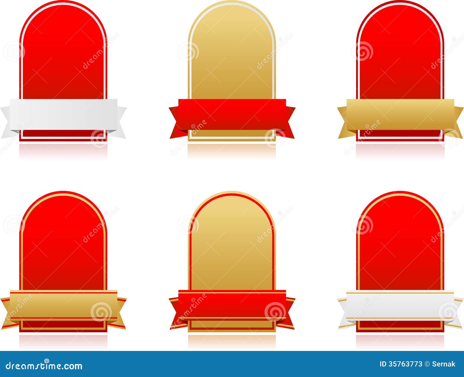 Shiny banners stock vector. Illustration of label, placard - 35763773