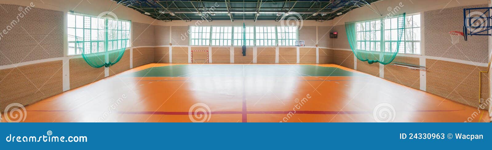 Shiny basketball gym stock image. Image of bright, building - 24330963