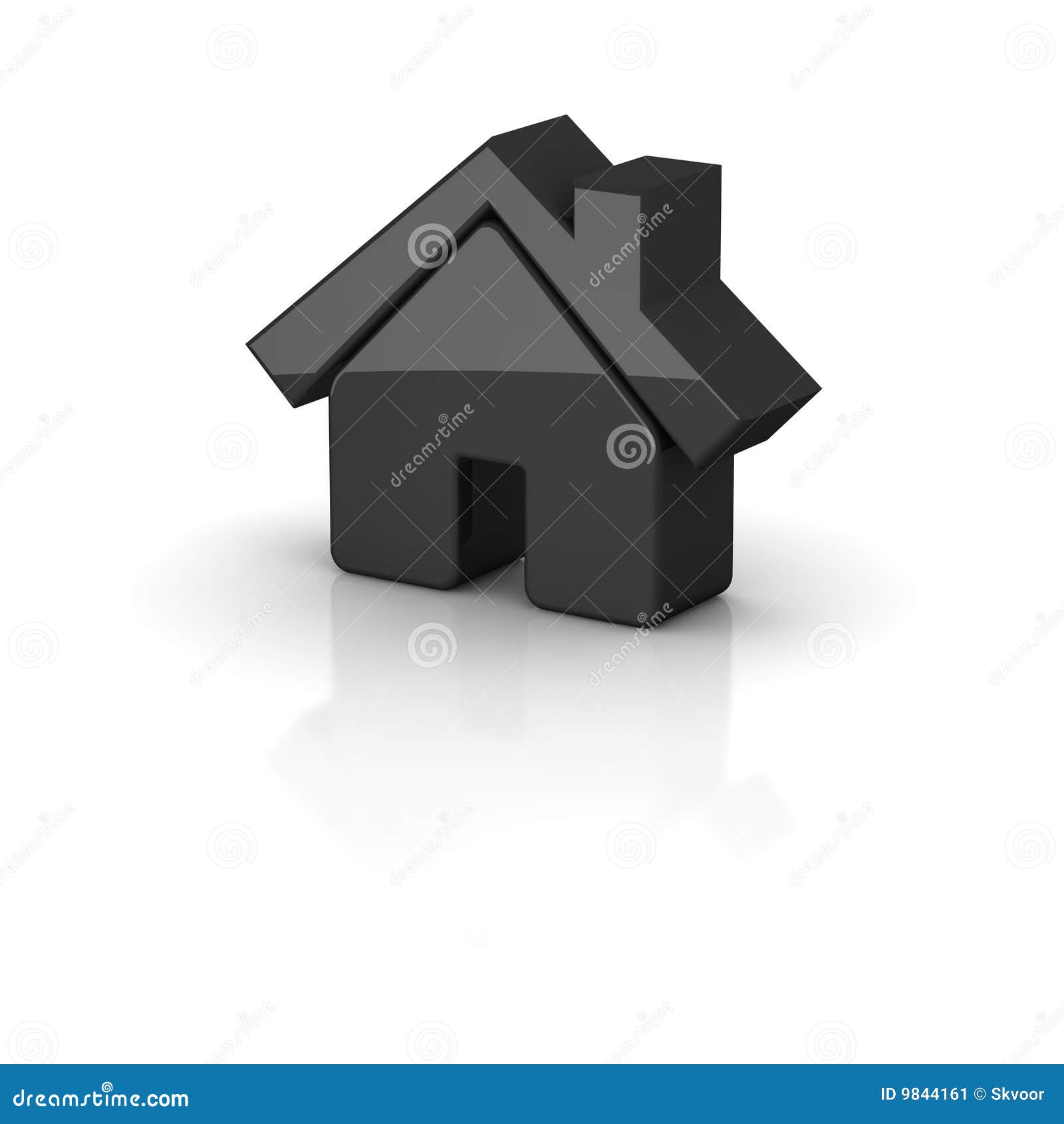 Shiny black house icon stock illustration. Illustration of home - 9844161