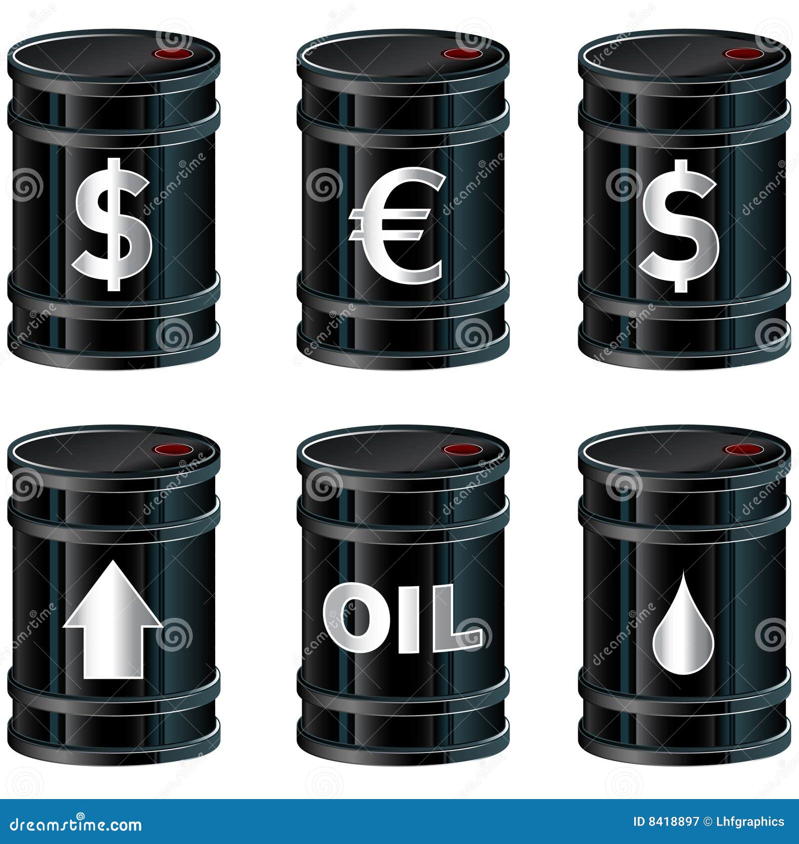 Symbols Of Opec Oil Producing Nations Stock Photo | CartoonDealer.com ...