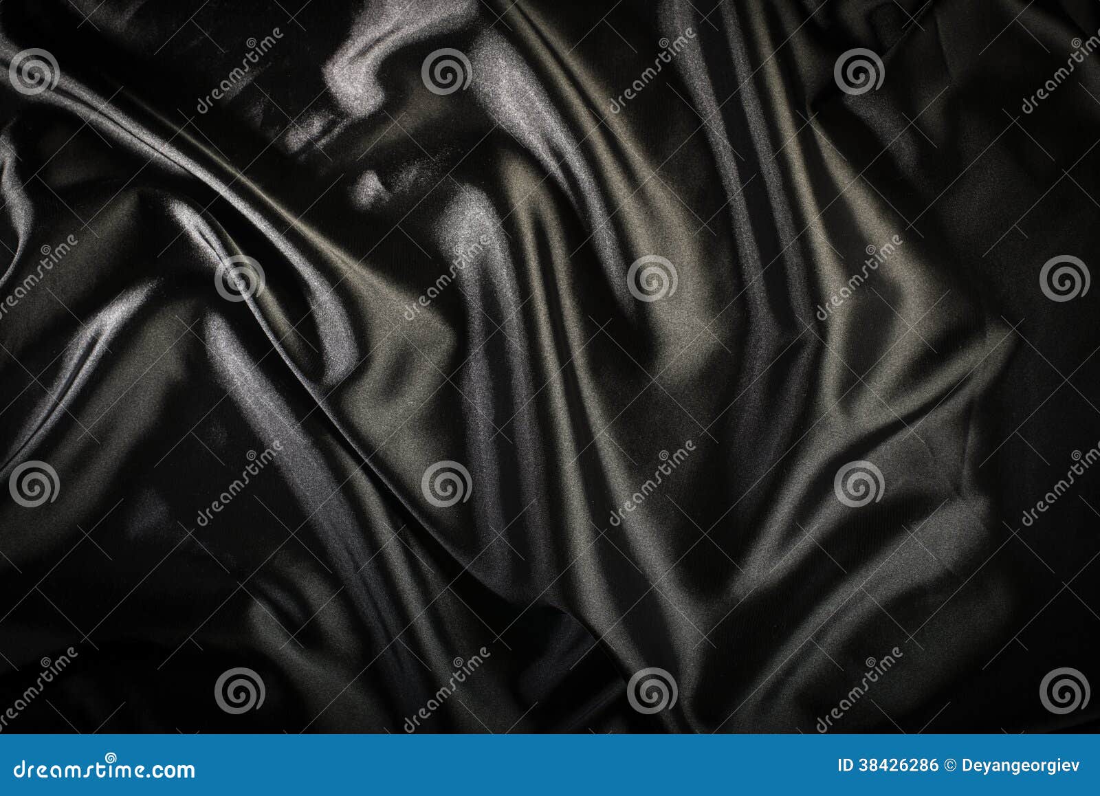 Shiny Black Leather Fabric