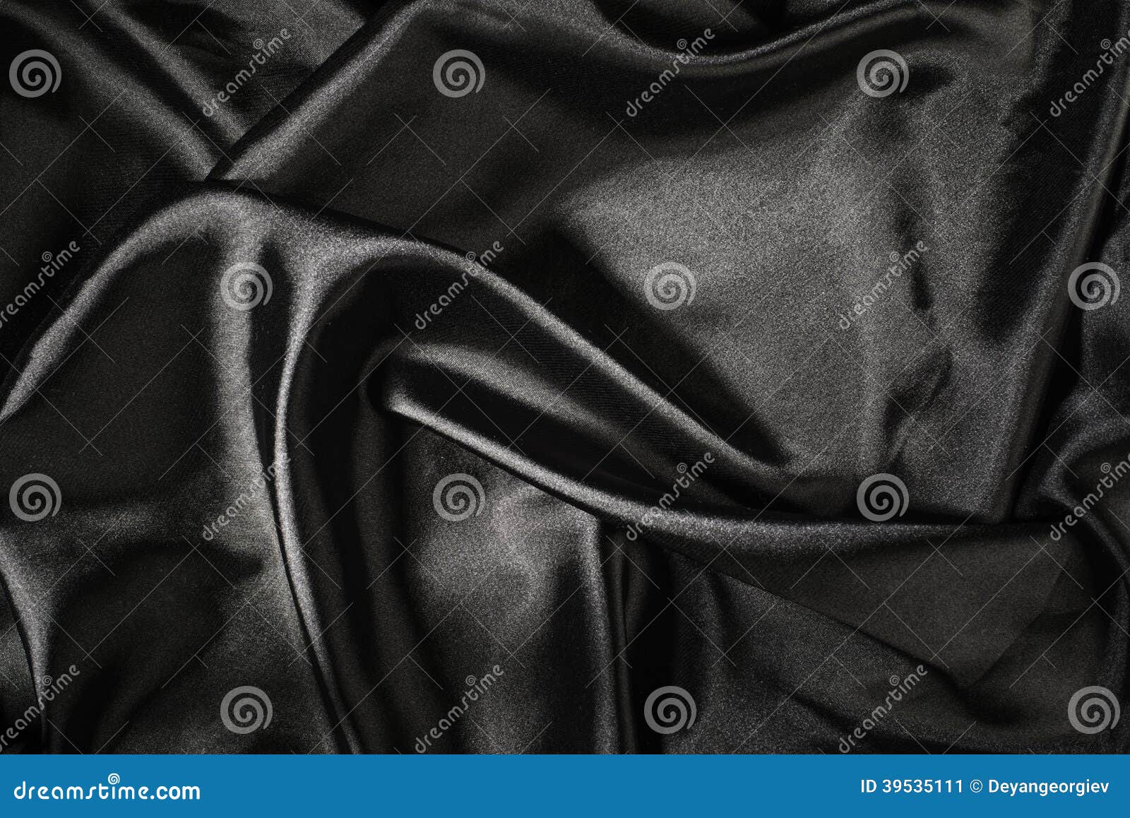 Shiny Black Leather Fabric