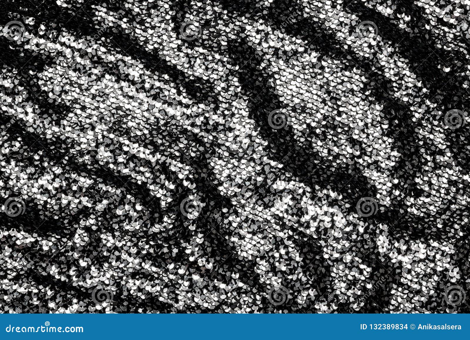 Shiny Black and Silver Sequin Background Stock Photo - Image of ...