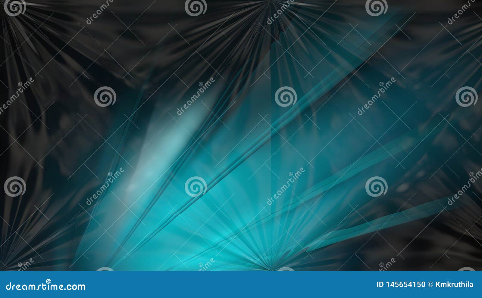 Shiny Black and Turquoise Abstract Beautiful Elegant Illustration ...