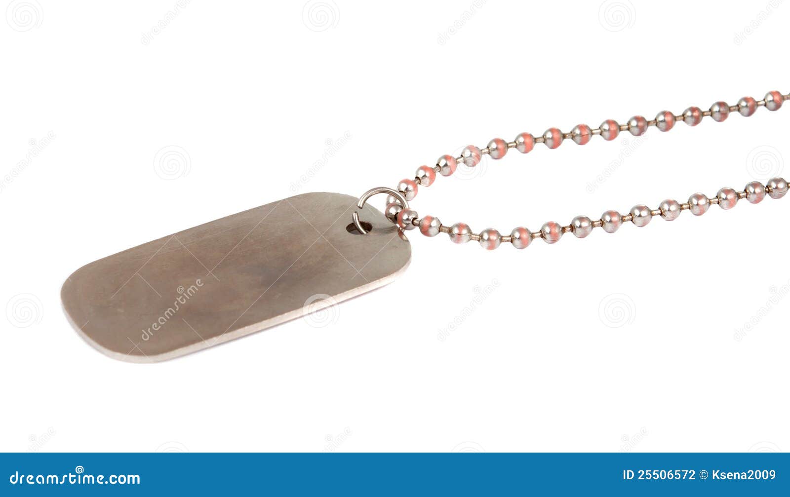 Shiny Blank Metallic Military Identification Plate Stock Photo - Image of silver, military: 25506572