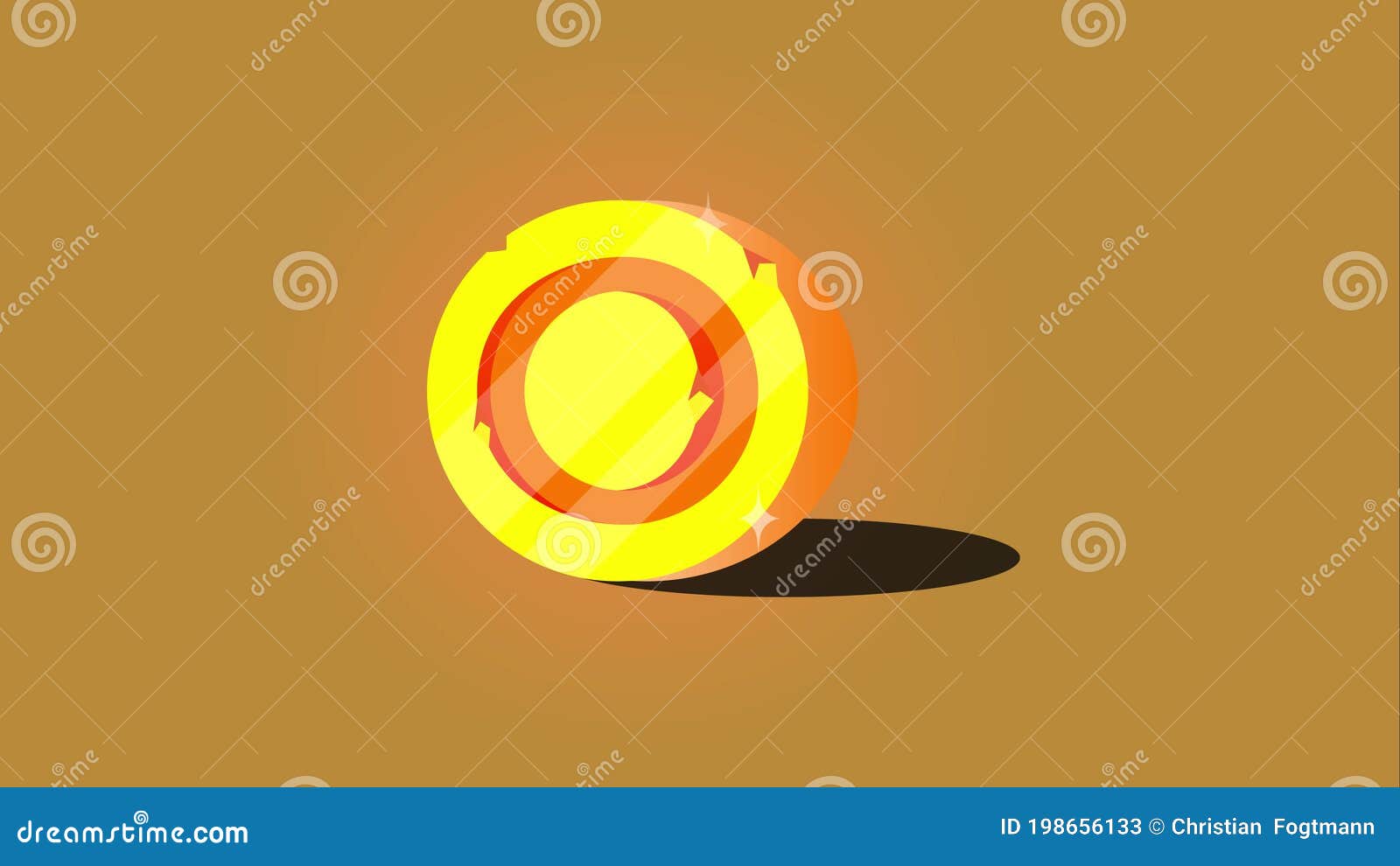 Shiny Blinking Gold Coin Animation Stock Video - Video of gold ...