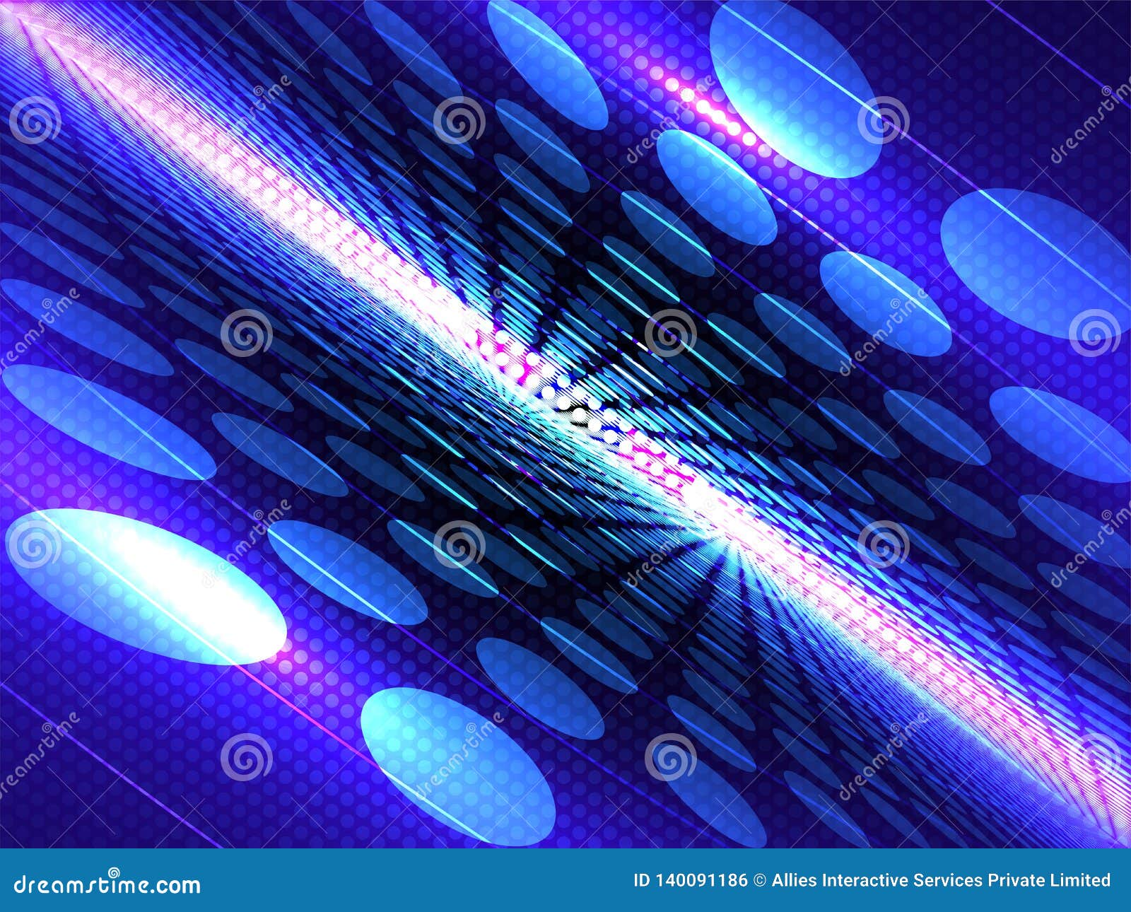 Shiny Blue Abstract Background in Blue Color Stock Illustration ...