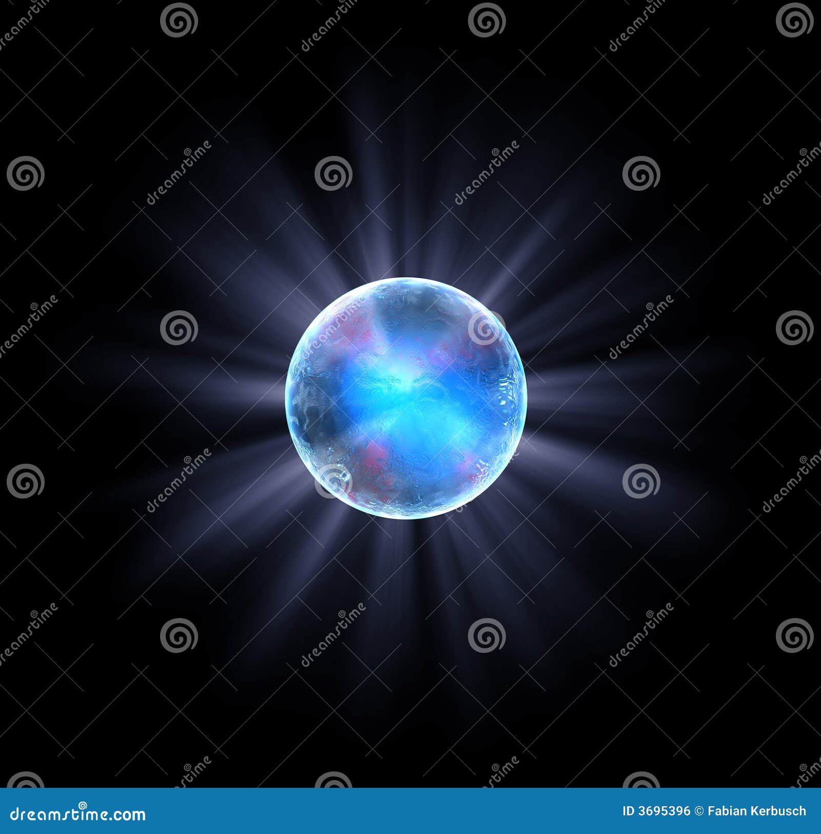Shiny Blue Ball stock illustration. Illustration of round - 3695396