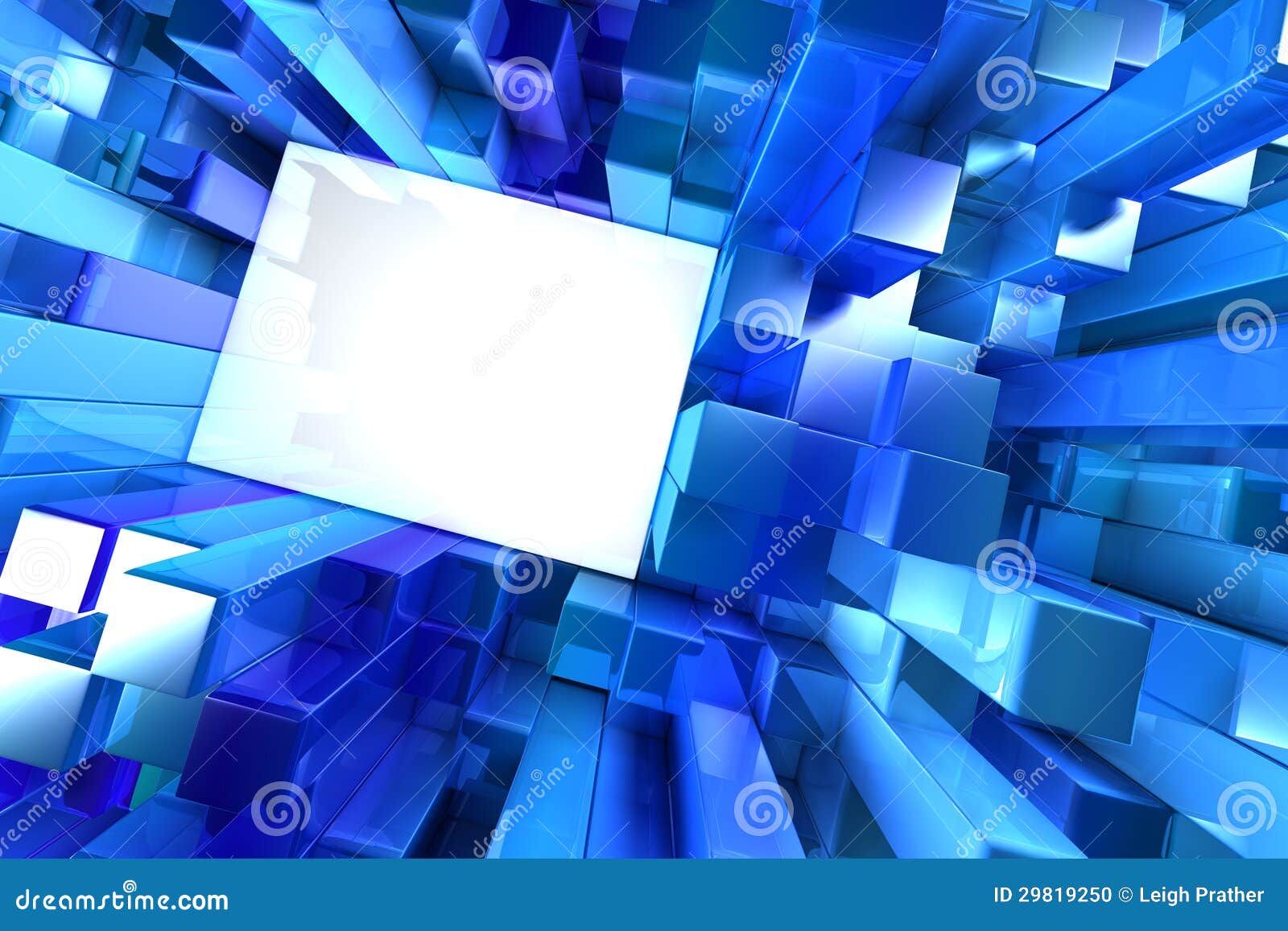 Blue Blocks Wedding Invitation Card Royalty-Free Stock Photography ...