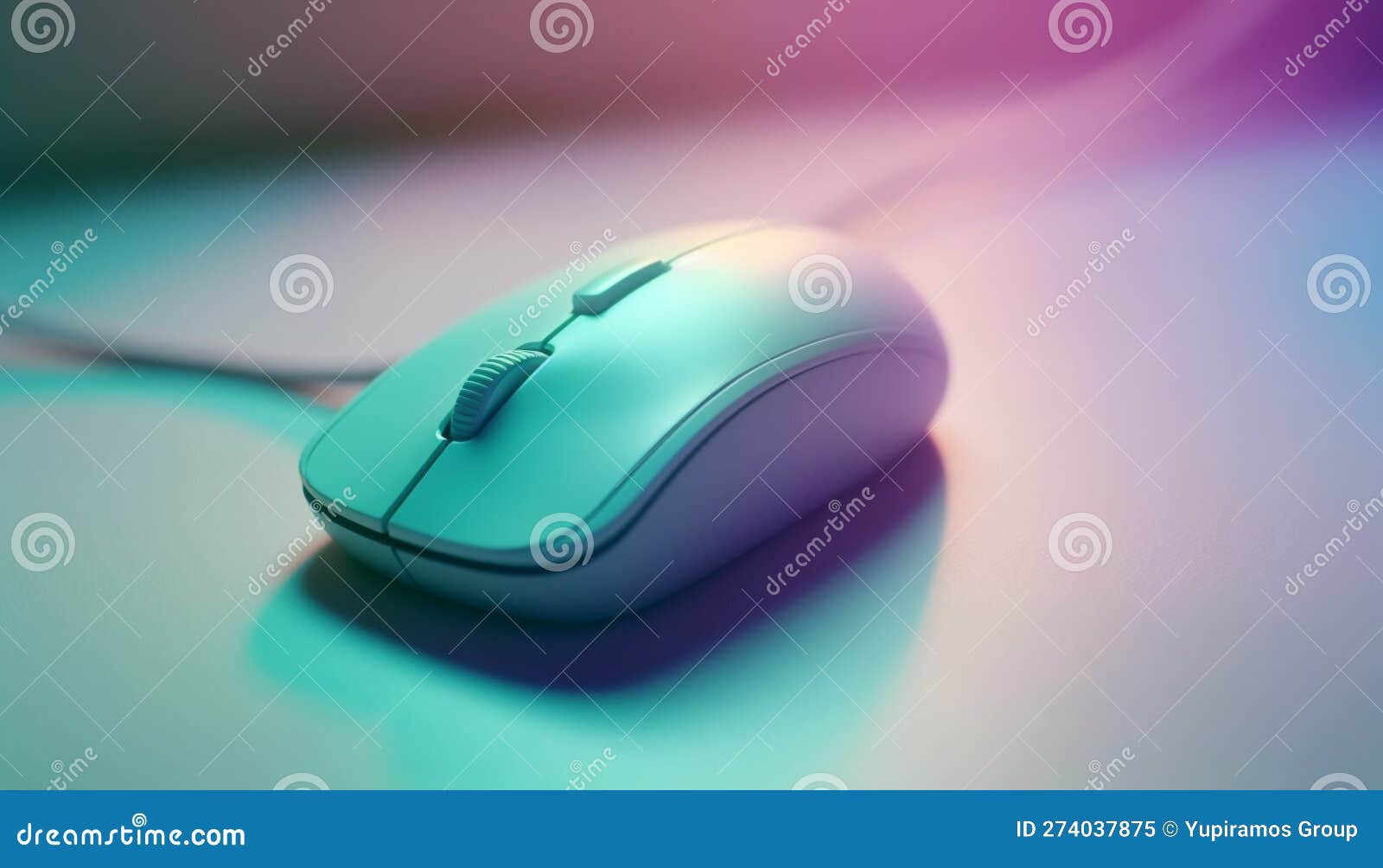 Shiny Blue Computer Mouse for Modern Business Generated by AI Stock ...