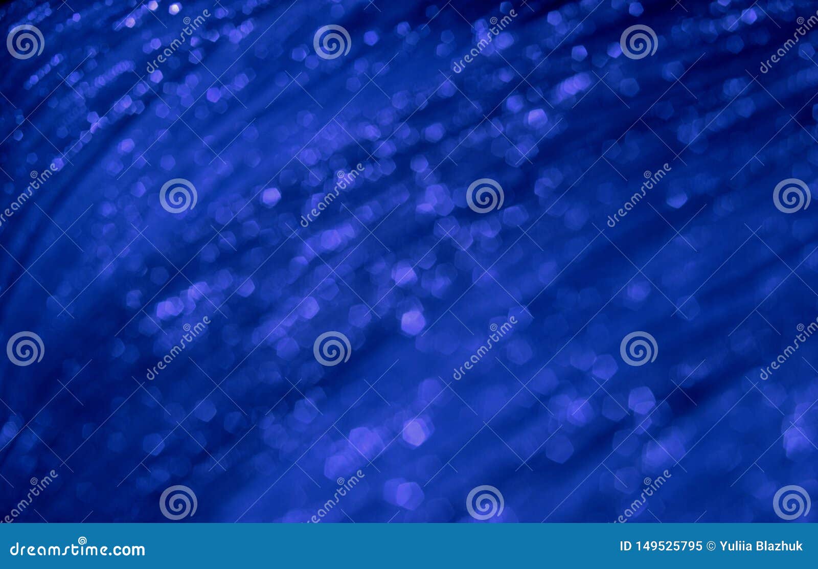Shiny Blue Festive Blurred Tissue Texture. Abstract Glowing Backdrop ...