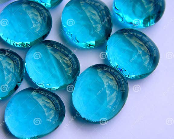 Shiny blue glass stones stock image. Image of color, isolated - 791619