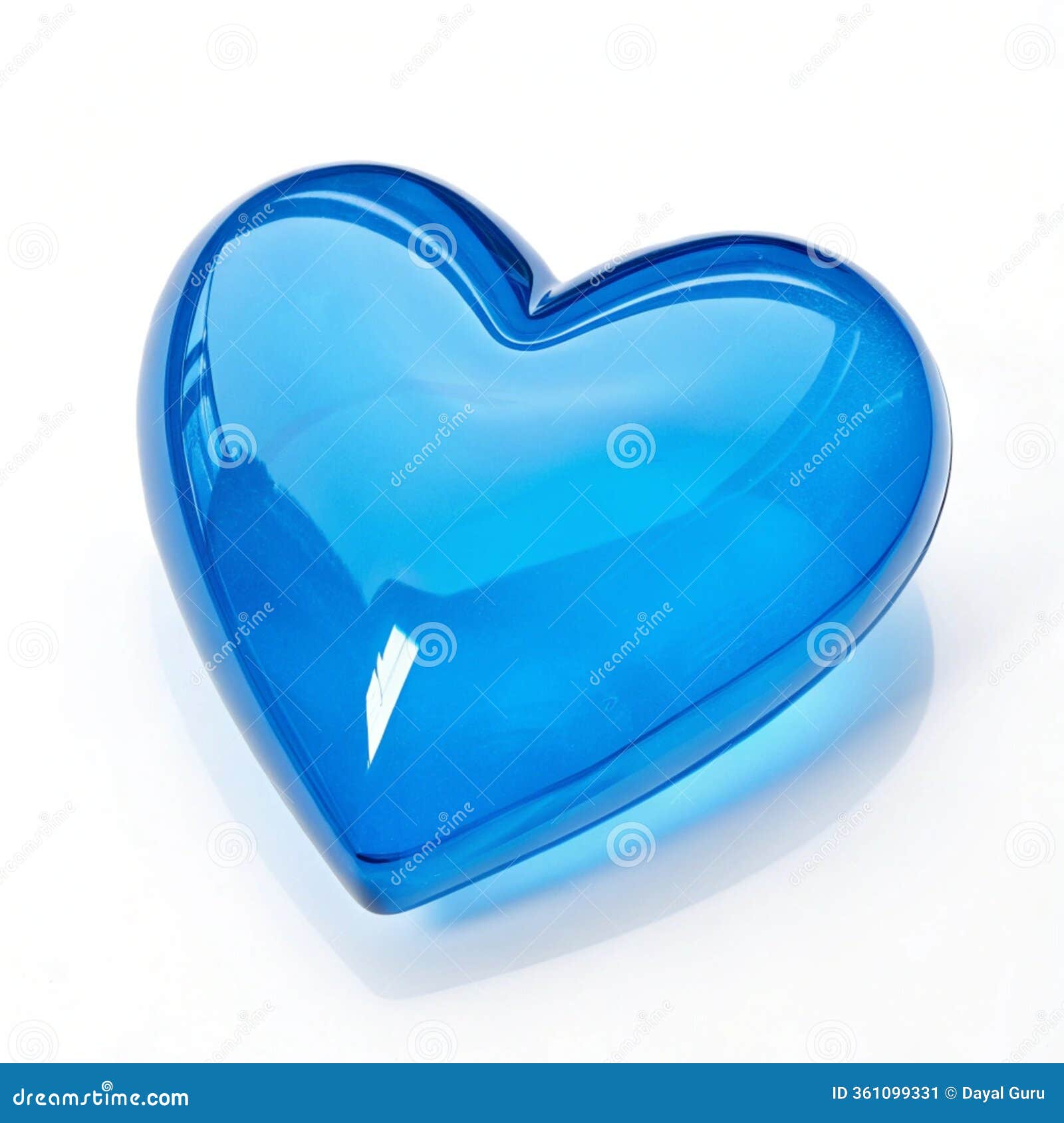 Shiny Blue Heart Symbol Isolated on Transparent Background Stock ...