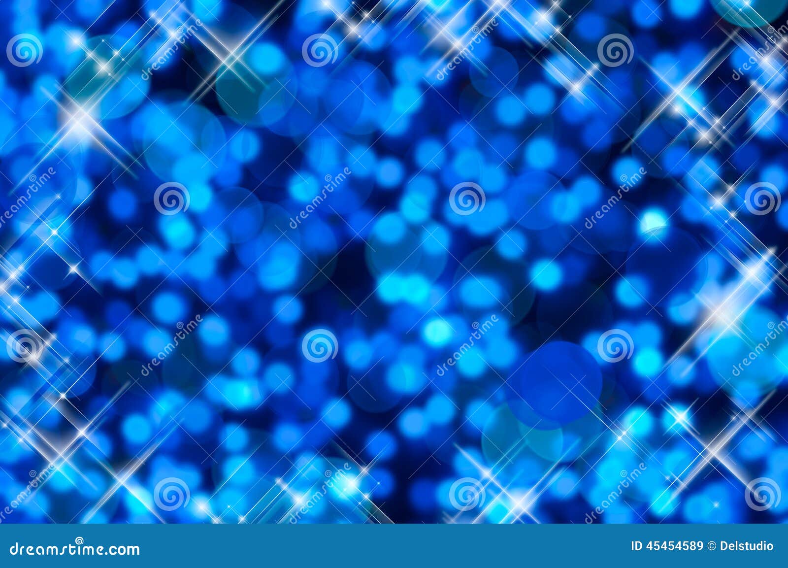 Shiny Blue Lights Background Stock Image - Image of celebration ...