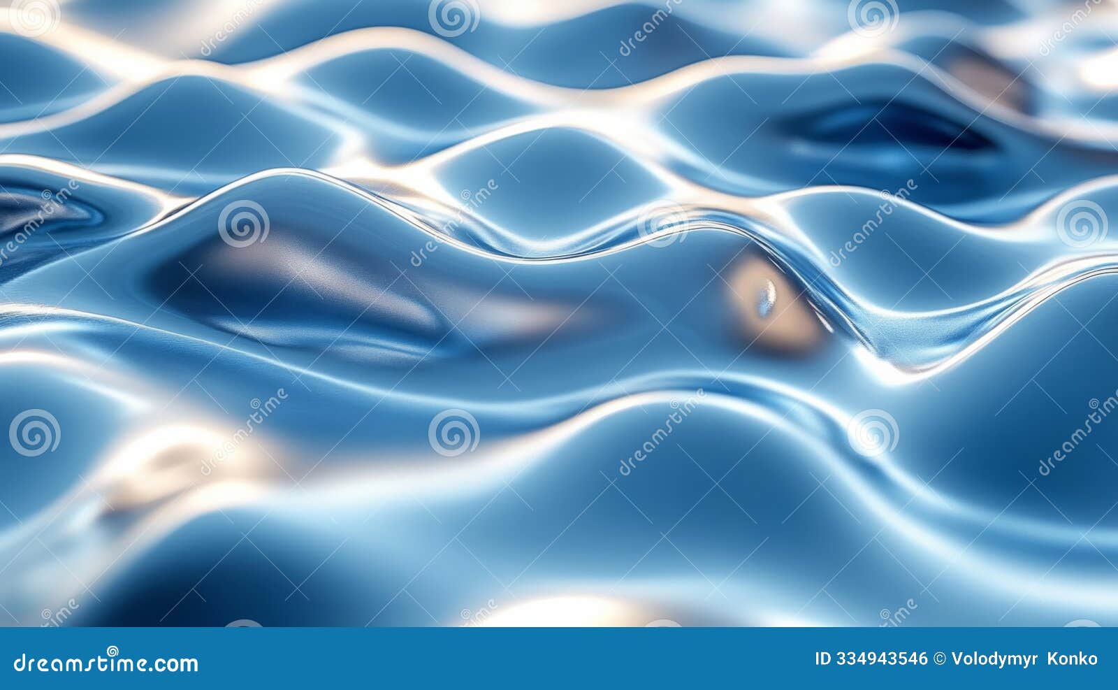 Shiny Blue Liquid Metal Surface Texture, Abstract Fluid Concept Stock ...