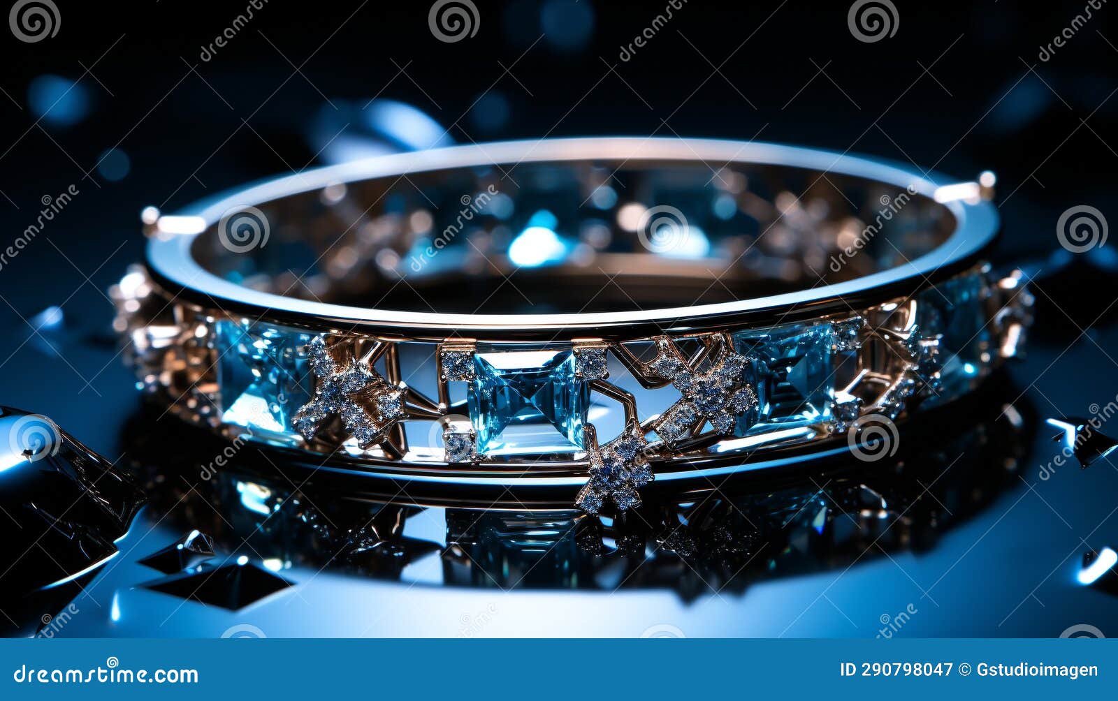 Shiny Blue Metallic Percussion Instrument Reflects Elegance on Stage ...