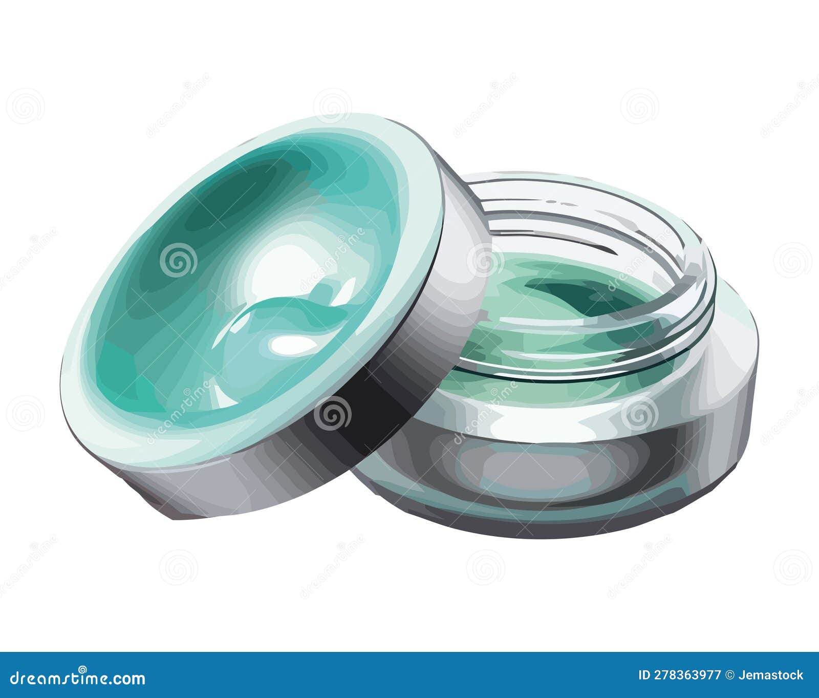 Shiny Blue Plastic Bottle with Cap and Label Stock Vector ...