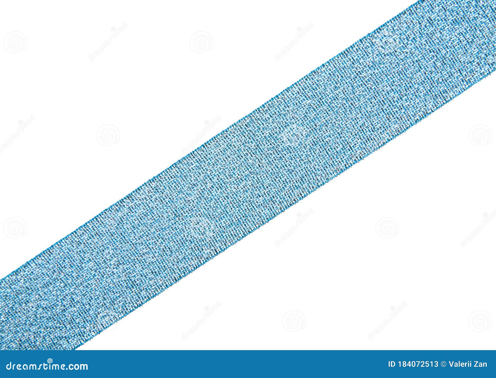 Shiny Blue Ribbon Isolated on White Background Stock Image - Image of ...