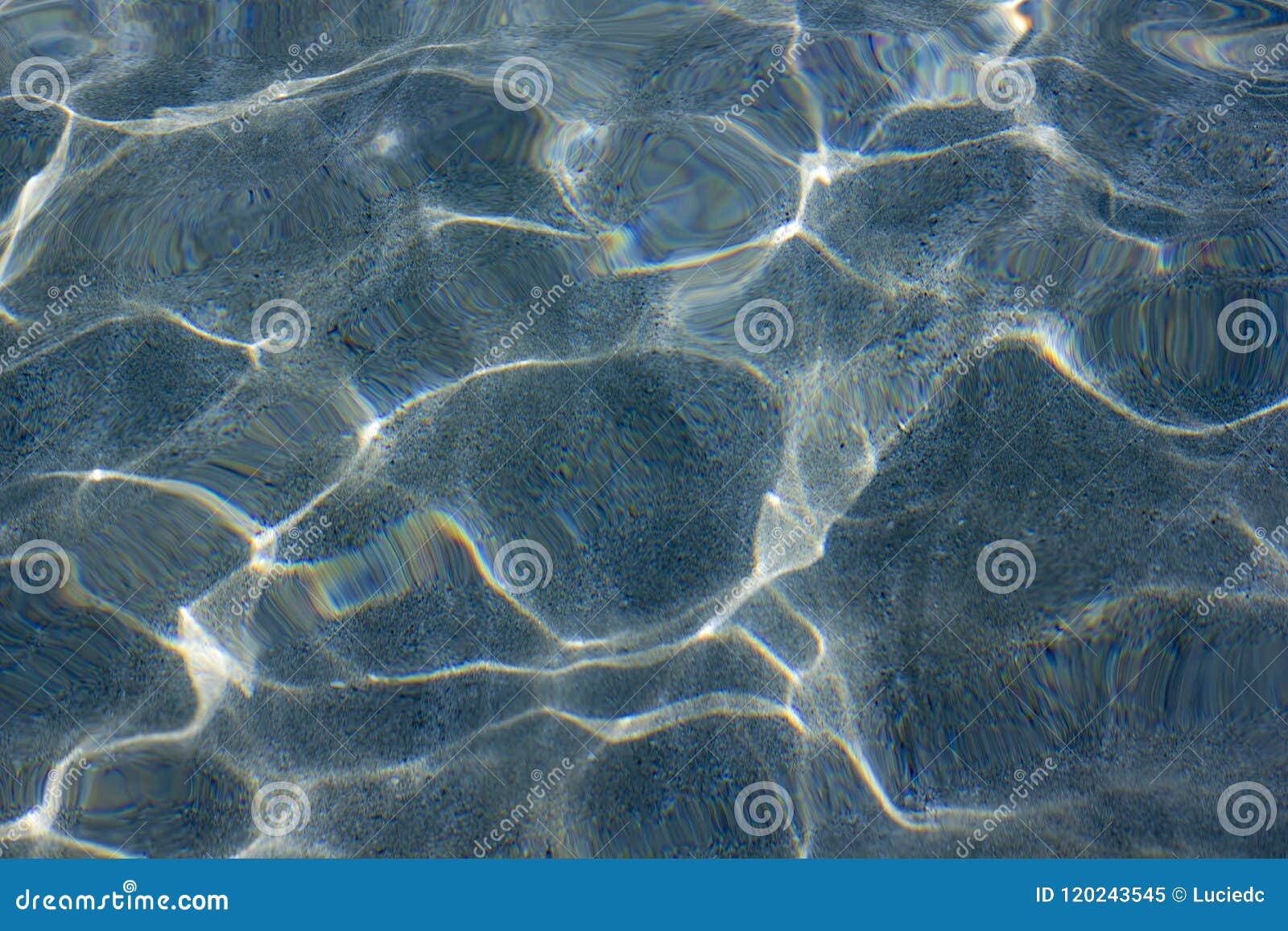 Shiny Blue Sea Water Caustics Stock Image - Image of natural, sparse ...