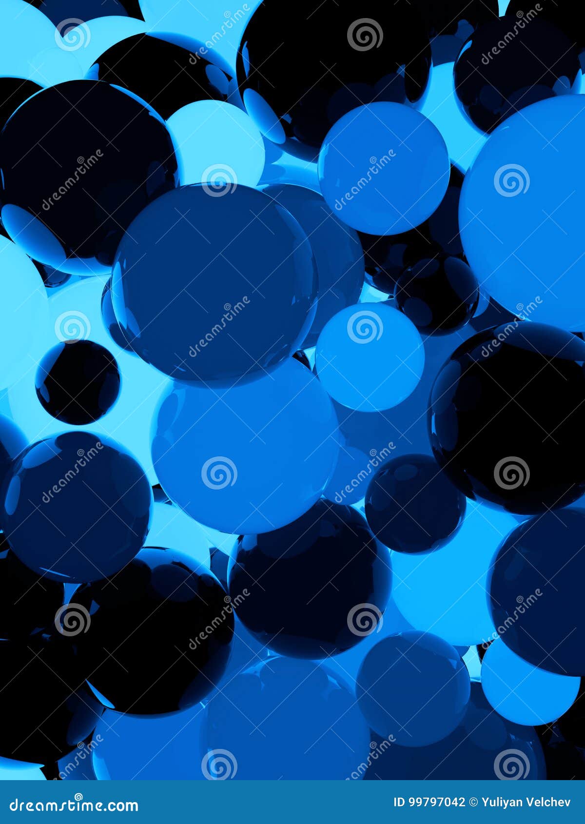 Shiny Blue Sphere Background Stock Illustration - Illustration of shine ...