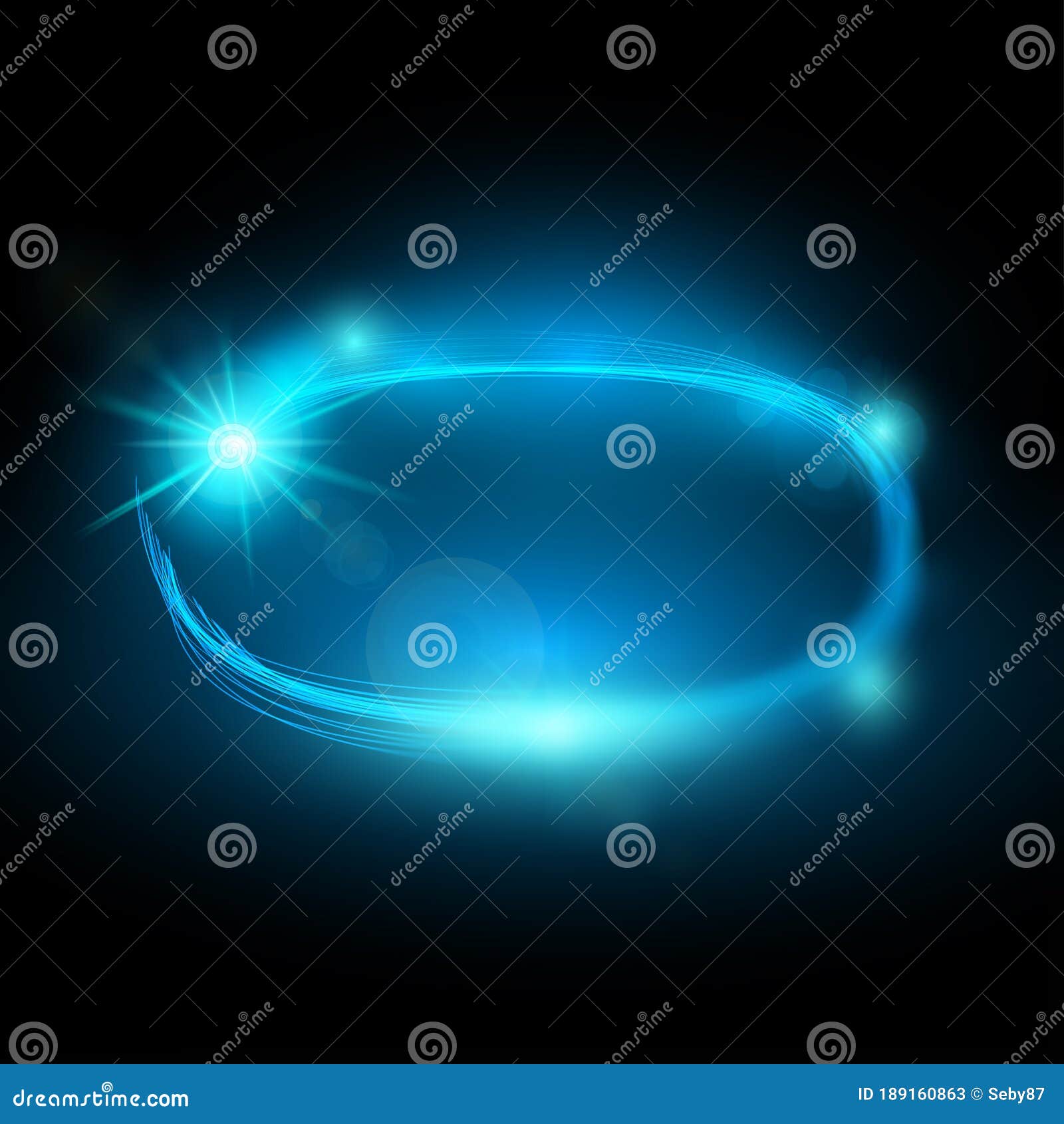 Shiny Blue Stars Illustration Stock Illustration - Illustration of ...