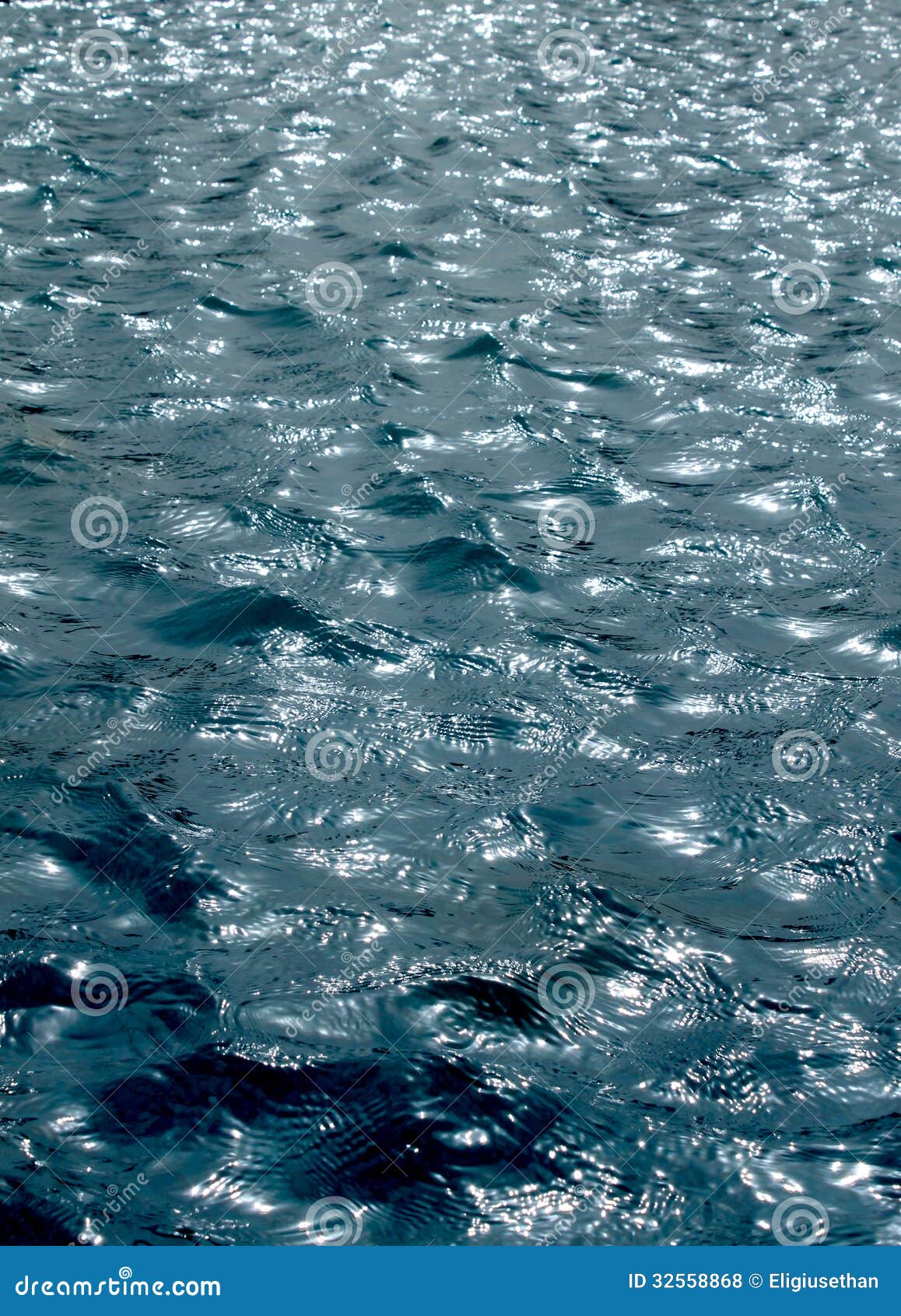 Shiny blue water surface stock photo. Image of creative - 32558868