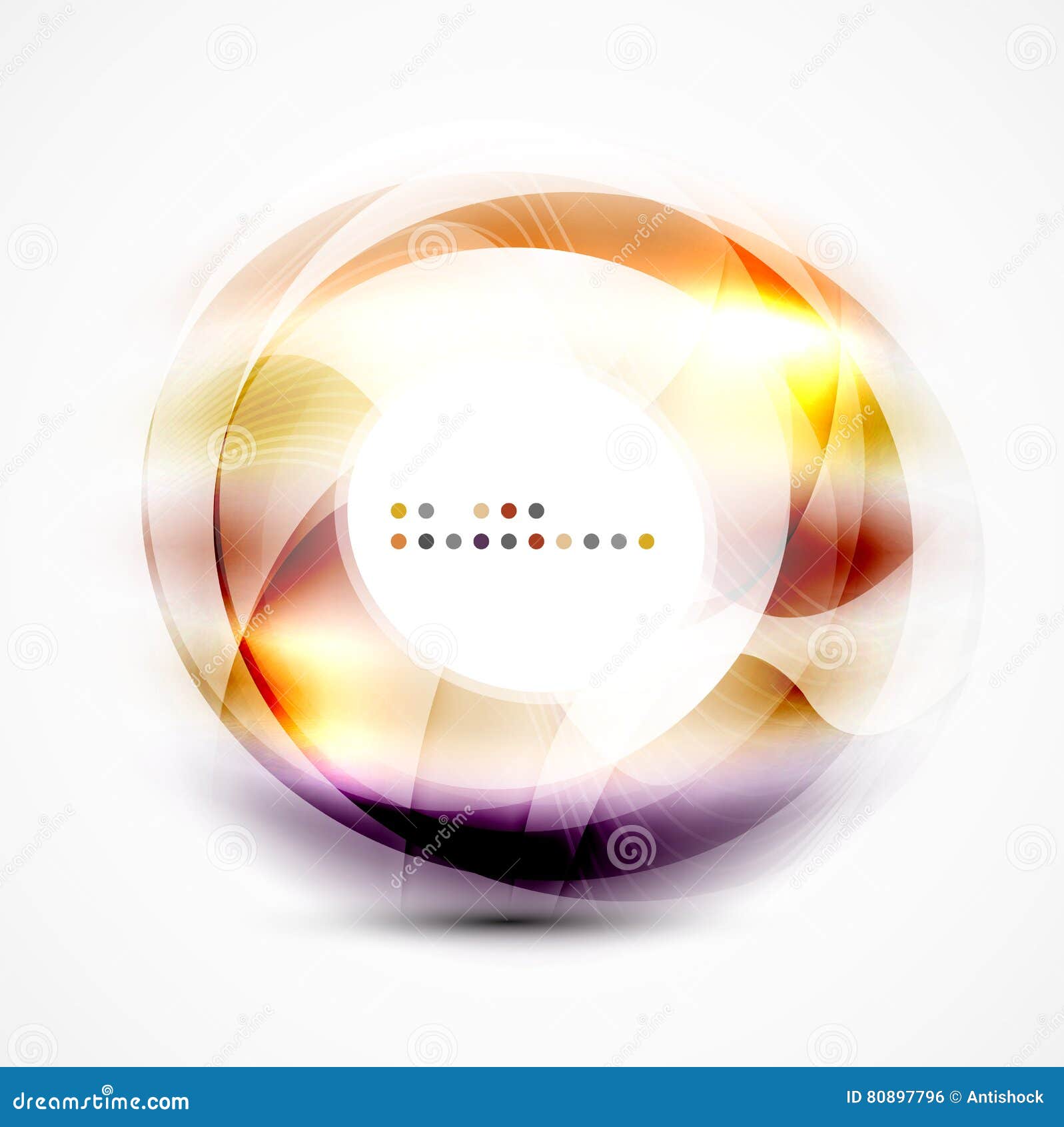Shiny Blurred Circle Template Stock Vector - Illustration of concept ...